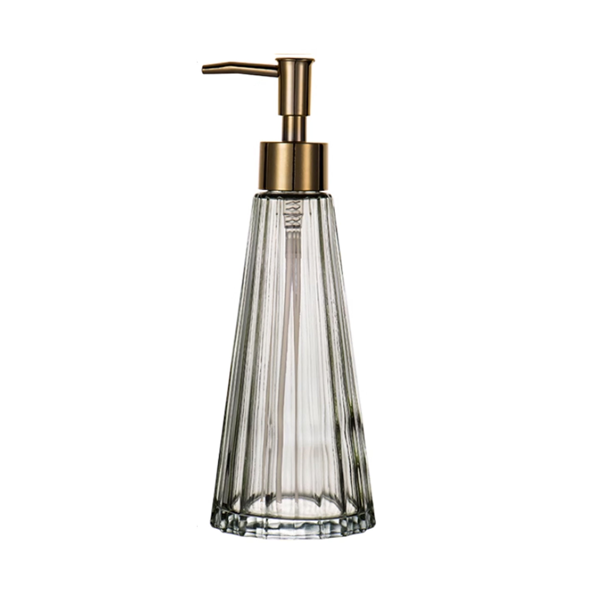 Qeeadeea Clear Glass Soap Dispenser, Refillable Liquid Hand Soap ...