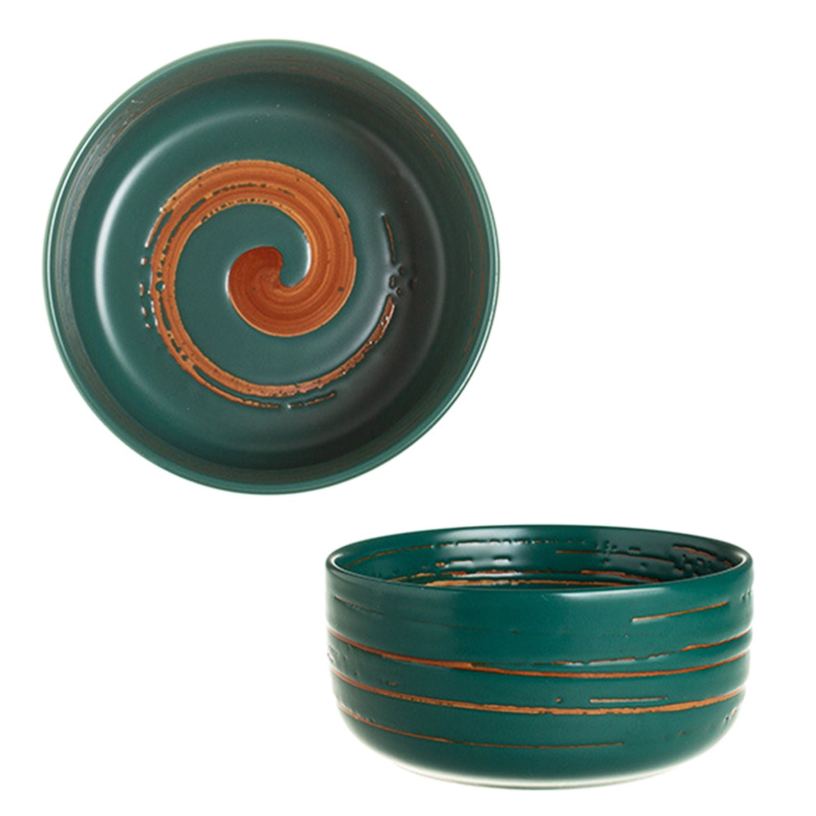 Qeeadeea Colorful Ceramic Ramen Bowls Set Of 2, 6inch Porcelain Soup ...