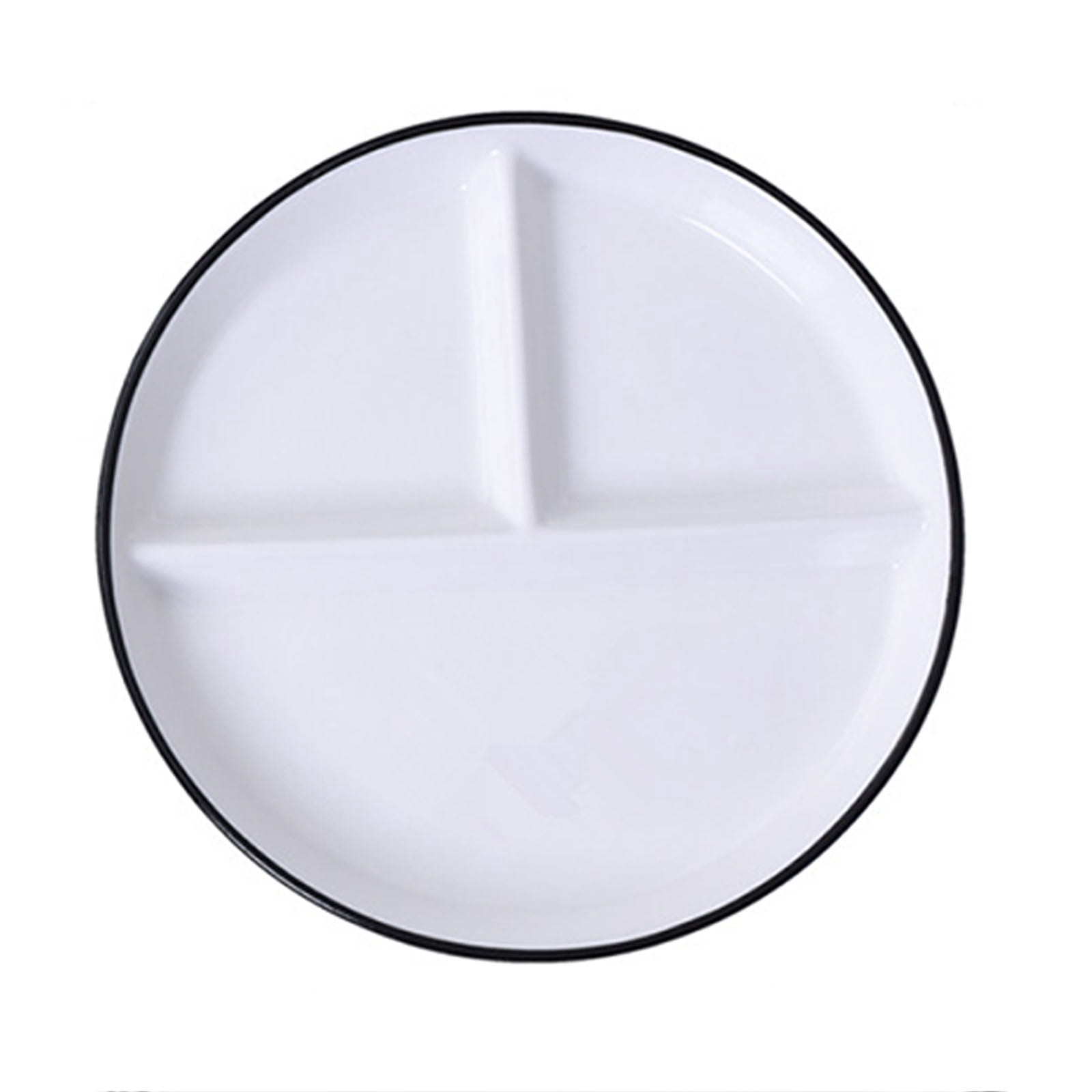 Qeeadeea/Hand-painted Patterns Portion Control Plate, Cute Ceramic ...