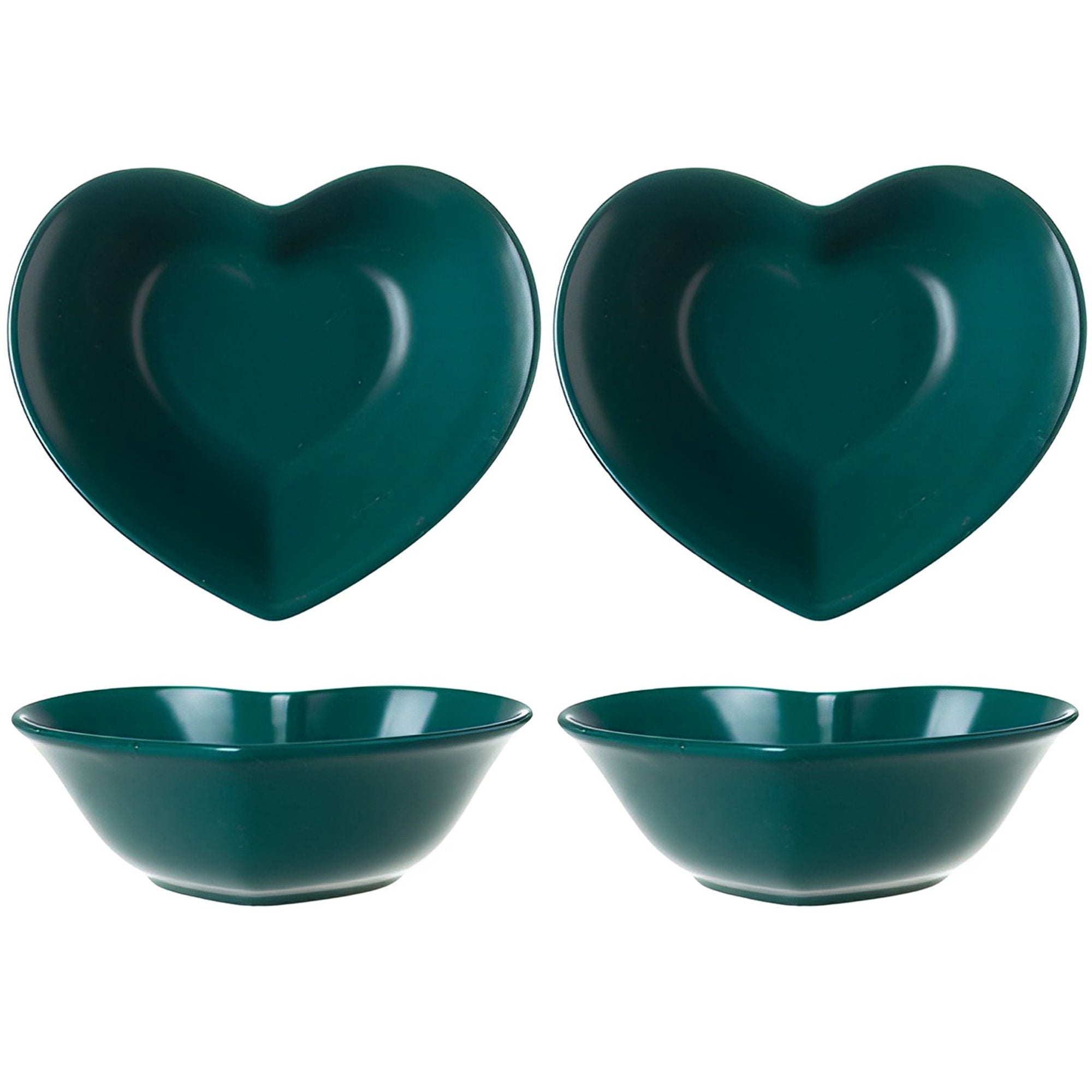 Qeeadeea Heart Shaped Ramekins 8 Oz Oven Safe, Creme Brulee Ramekins ...