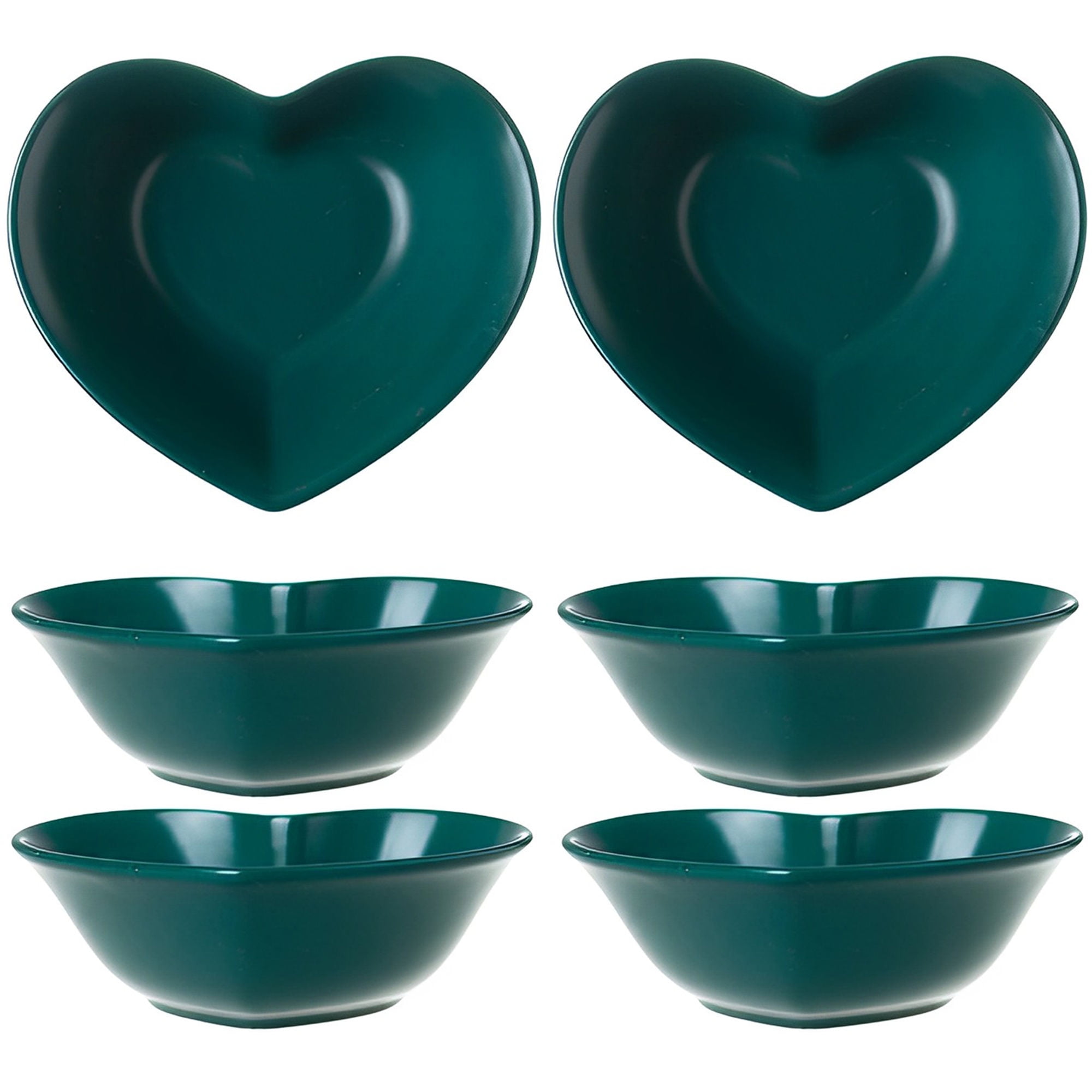 Qeeadeea Heart Shaped Ramekins 8 Oz Oven Safe, Creme Brulee Ramekins ...