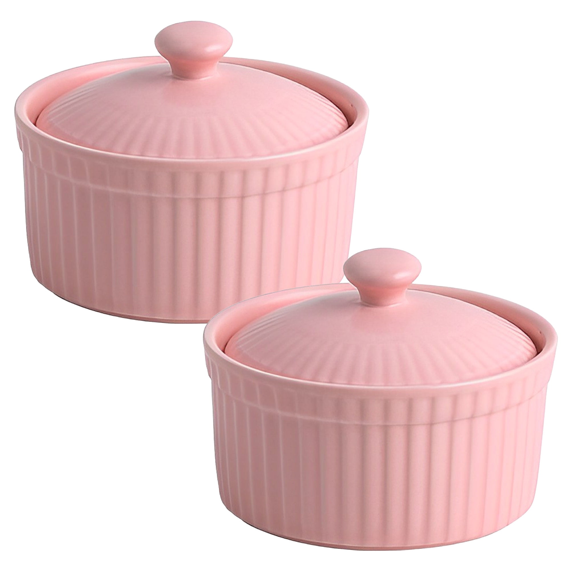 Qeeadeea Ramekins With Lid, Creme Brulee Ramekins, 4oz, Souffle Dish ...