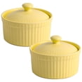 Qeeadeea Ramekins With Lid, Creme Brulee Ramekins, 4oz, Souffle Dish ...
