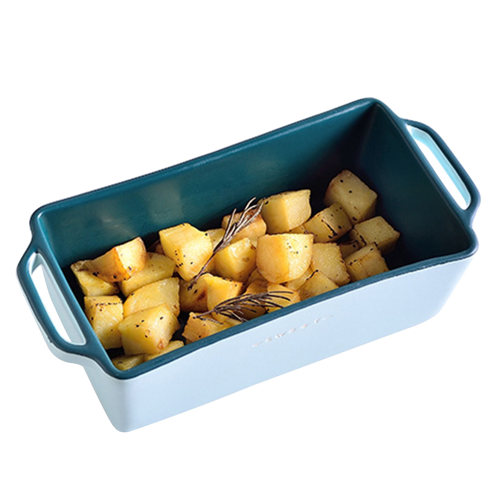 Qeeadeea Rectangular Lasagne Pan With Handle, Large Ceramic Bakeware ...