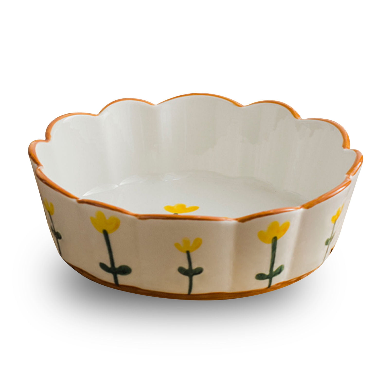 Qeeadeea Small Round Baking Dish, Colorful Ceramic Pie Pan, Round ...