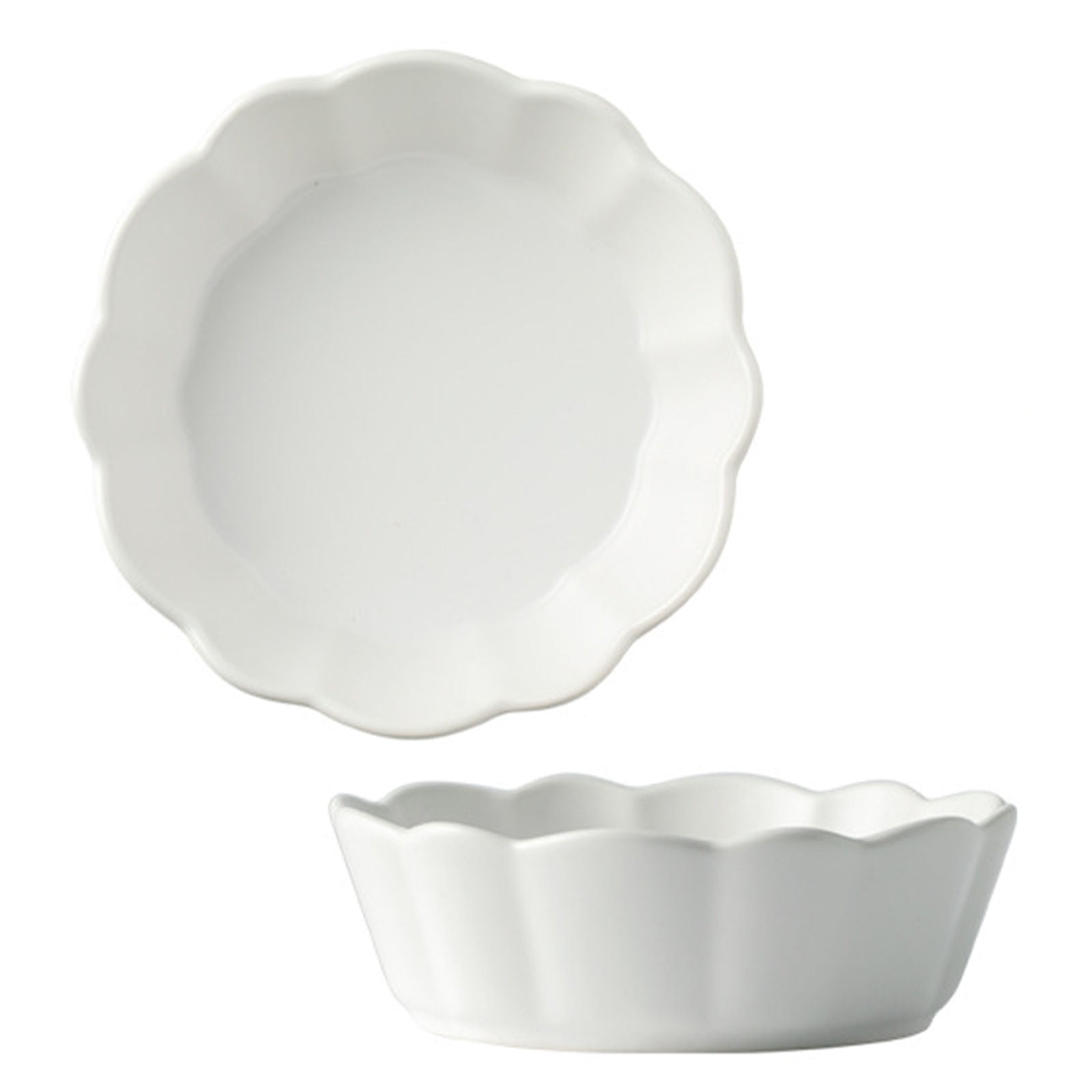 Qeeadeea Small Round Baking Dish Set Of 2, Colorful Ceramic Pie Pan ...