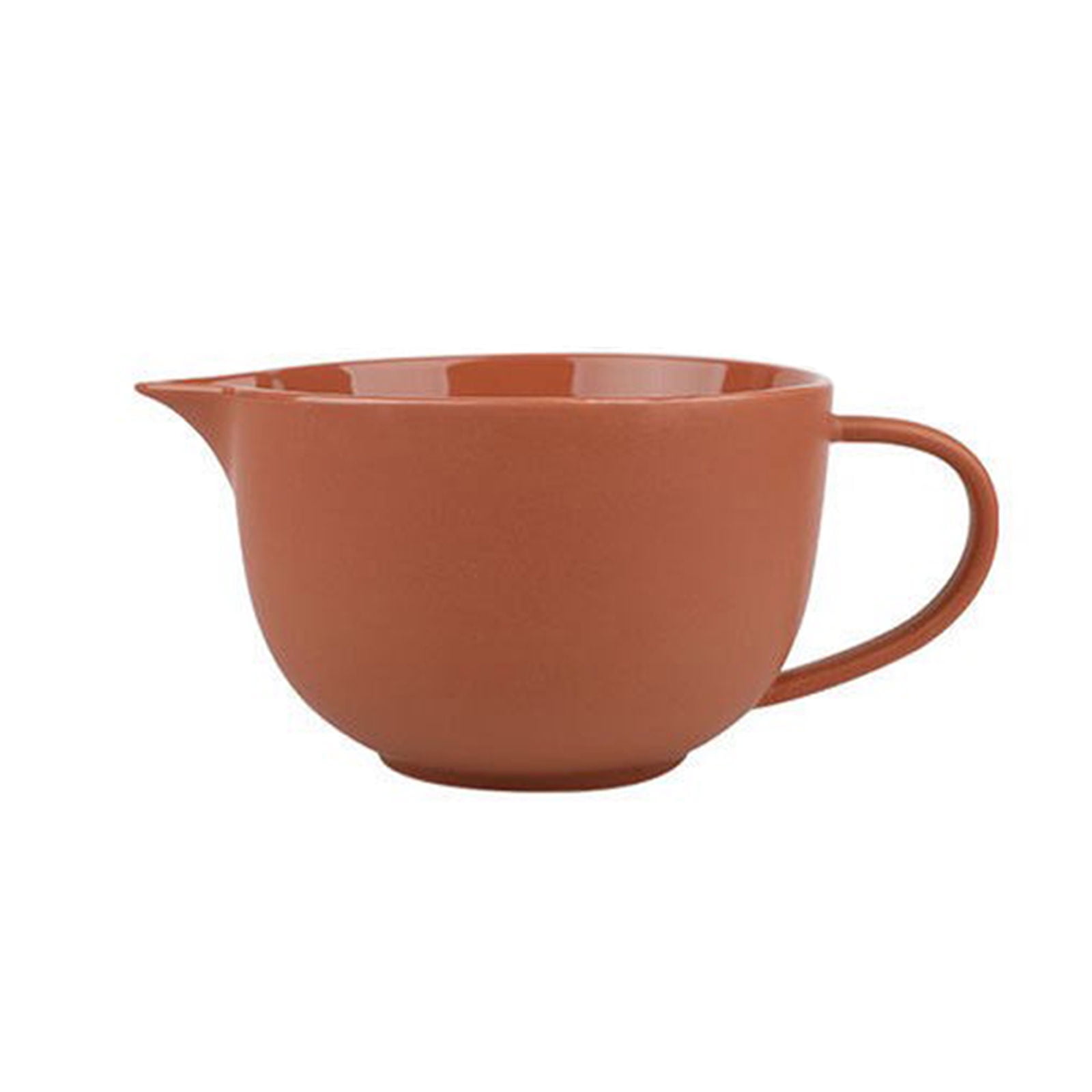 Qeeadeea/Solid Color Ceramic Bowls With Spout, Mixing Bowl With Handle ...