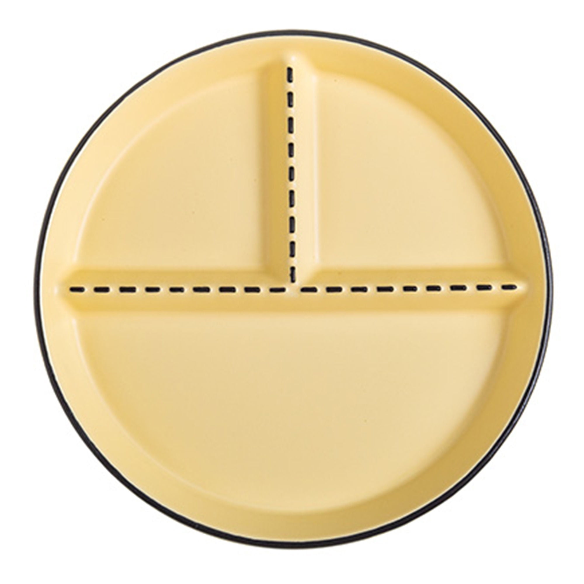 Qeeadeea/Solid Color Ceramic Divided Dinner Plates For Adults, Divided ...