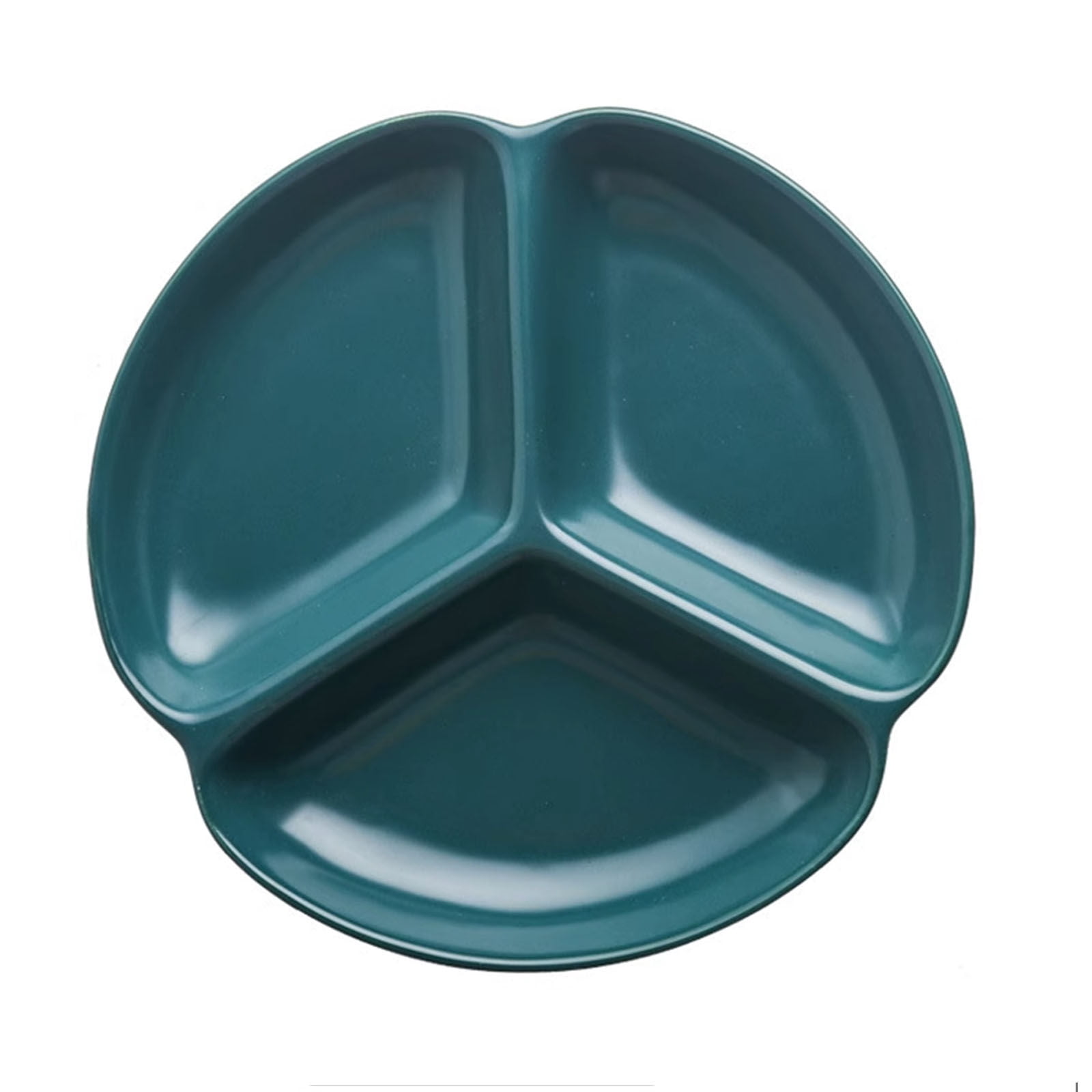Qeeadeea/Solid Color Portion Control Plate, Ceramic Portion Control ...