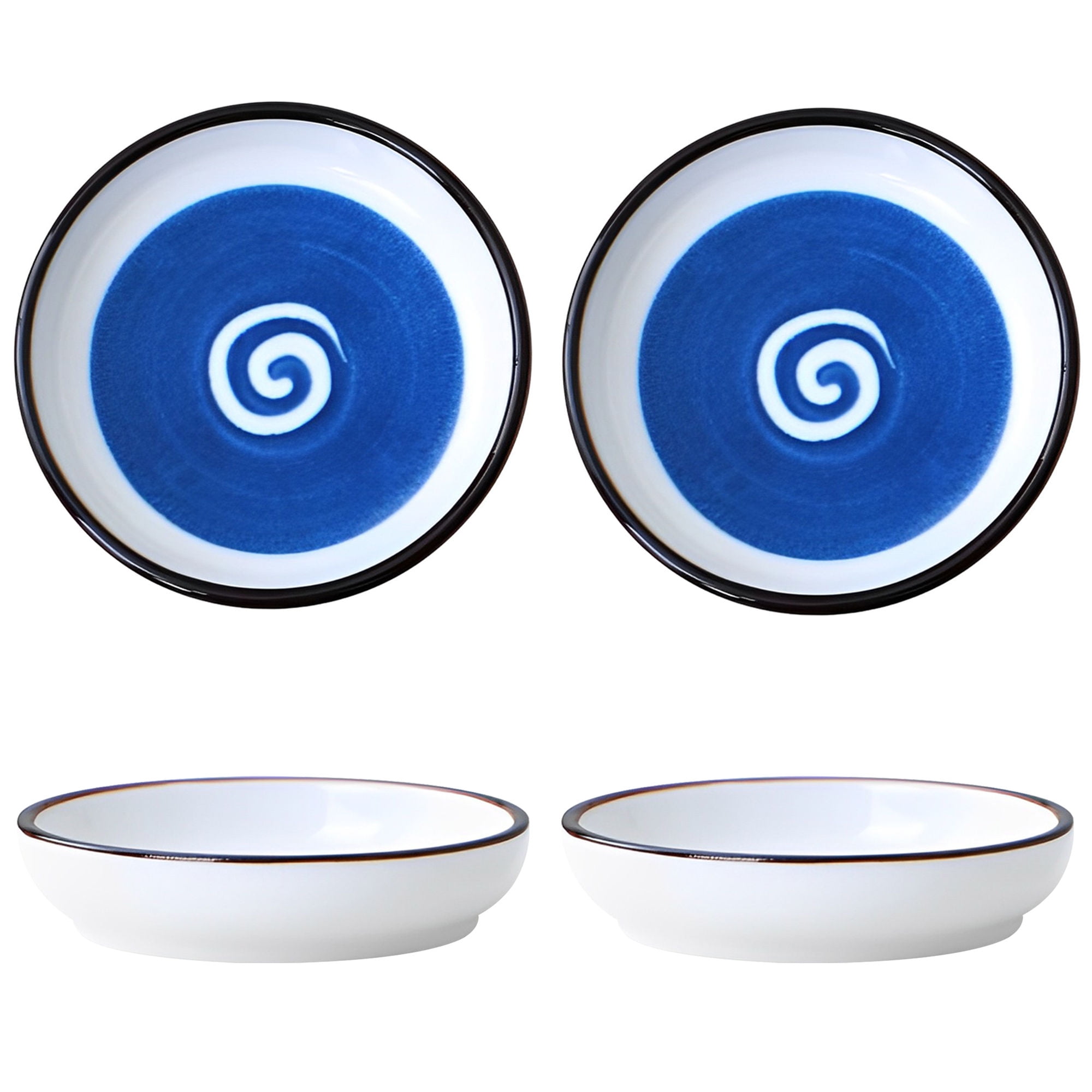 Qeeadeea Soy Sauce Dish Set, Small Bowls For Side Dishes, Small ...