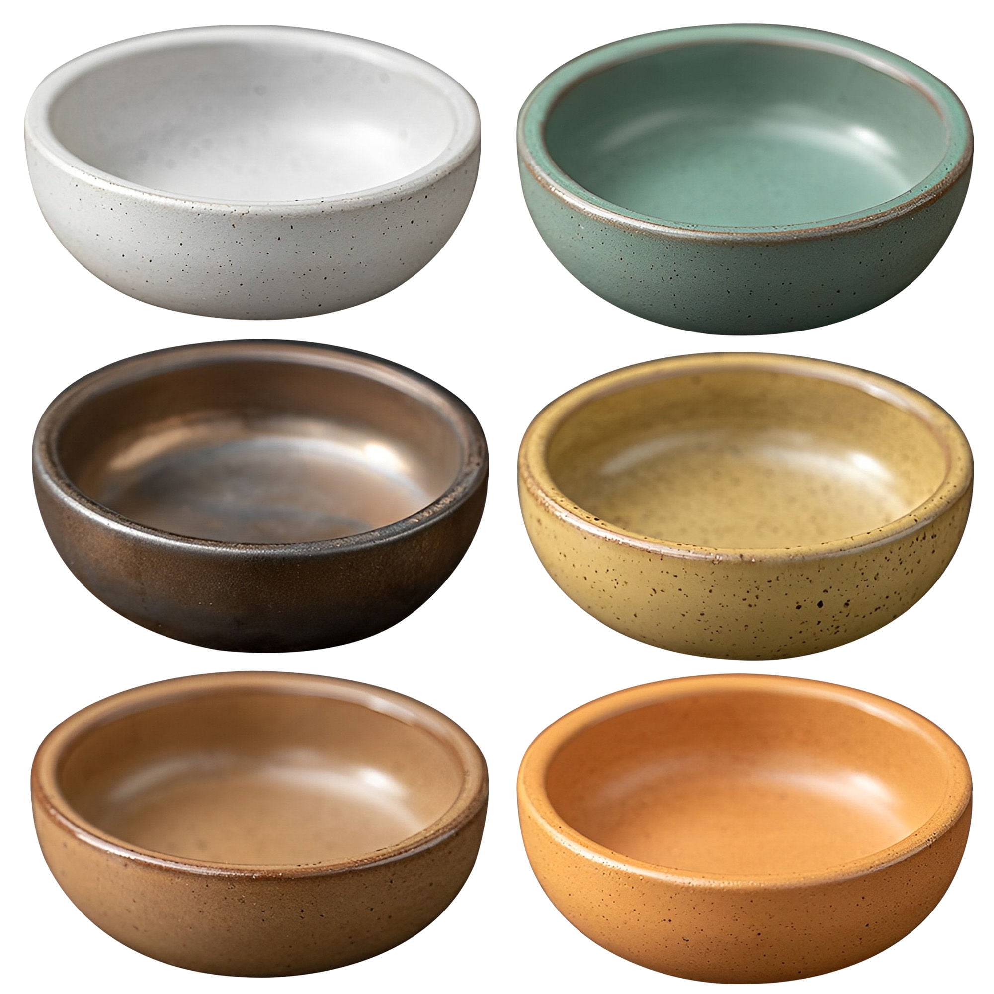 Qeeadeea Soy Sauce Dish Set, Small Bowls For Side Dishes, Small ...