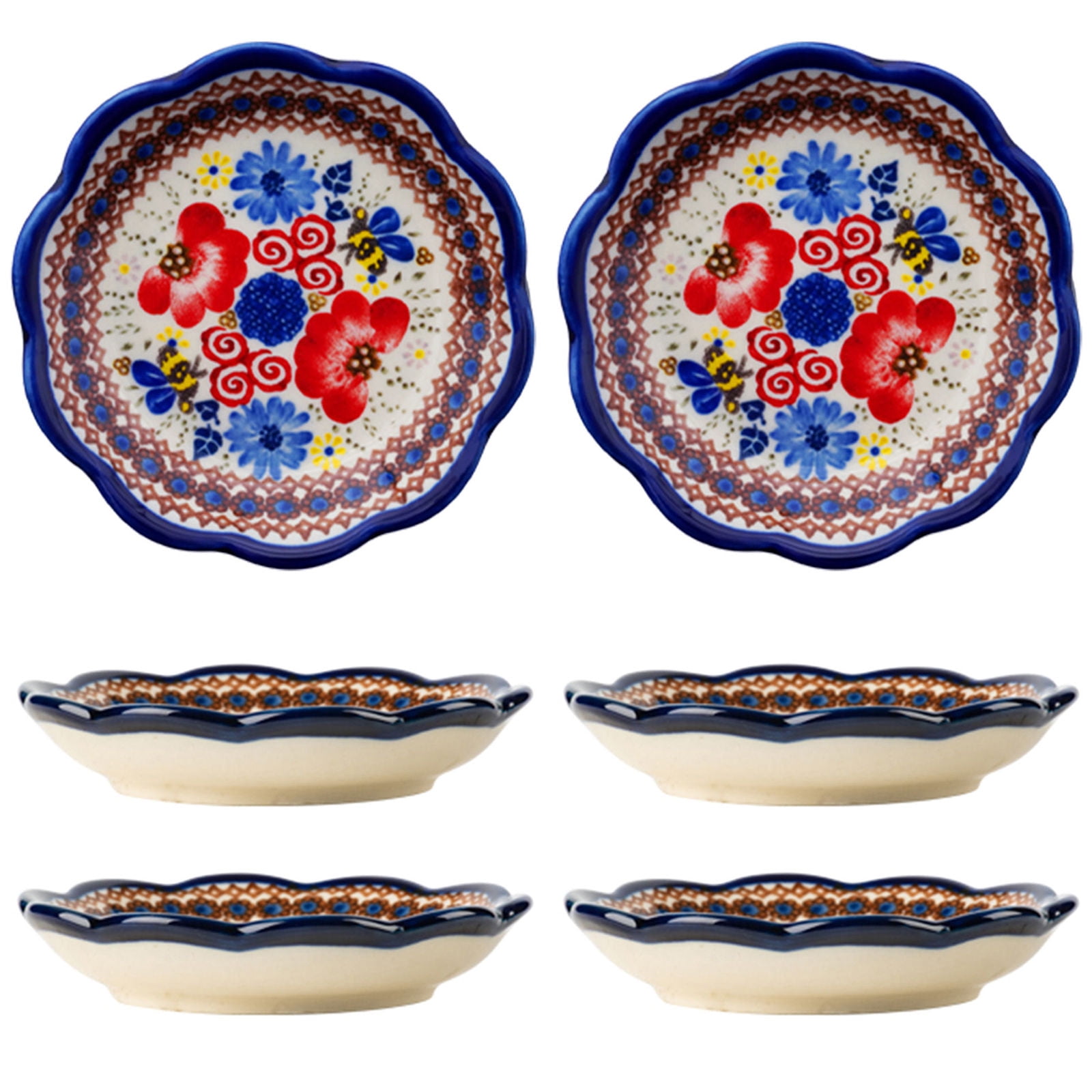 Qeeadeea Soy Sauce Dishes, Small Condiment Bowls Set, Small Bowls For ...