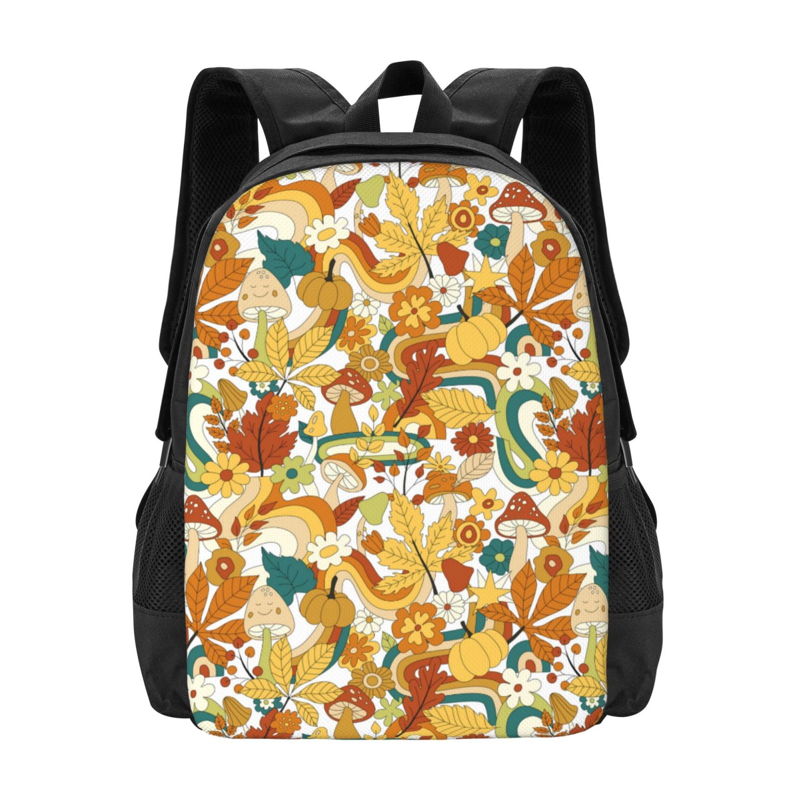 Qekee 70s Groovy Hippie for Travel Laptop Backpack for womem and men ...