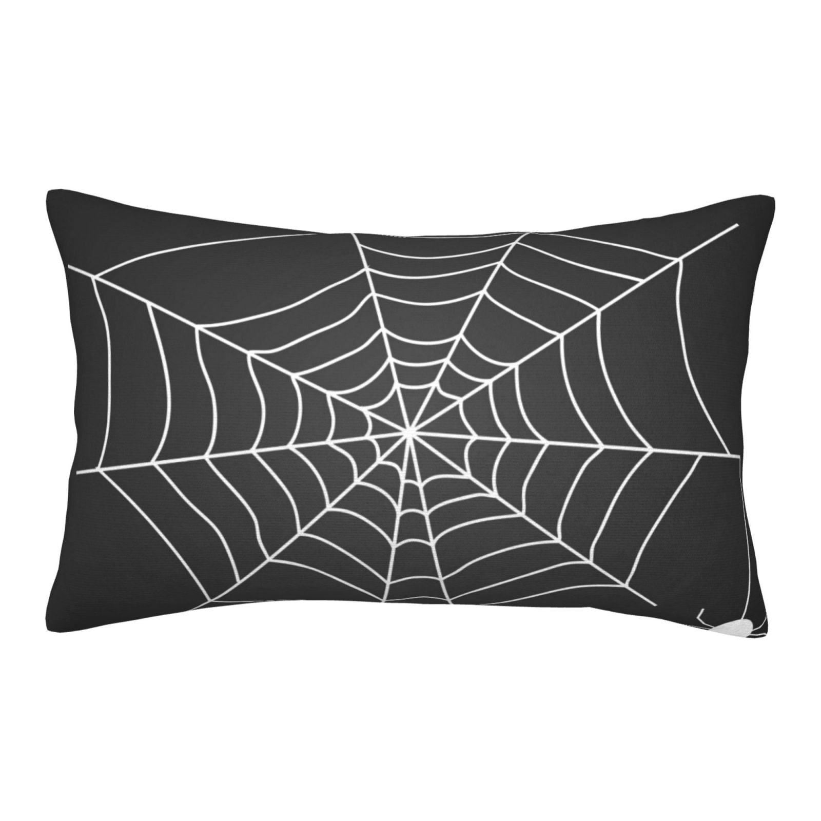 Qekee A Web With A Spider Print Fuzzy Pillows Cover, Pillow Case with ...