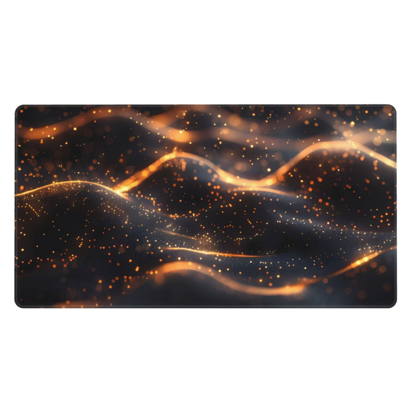 Qekee Abstract Glowing Wave Pattern Print Desk Pad Protector,Mouse Pad ...