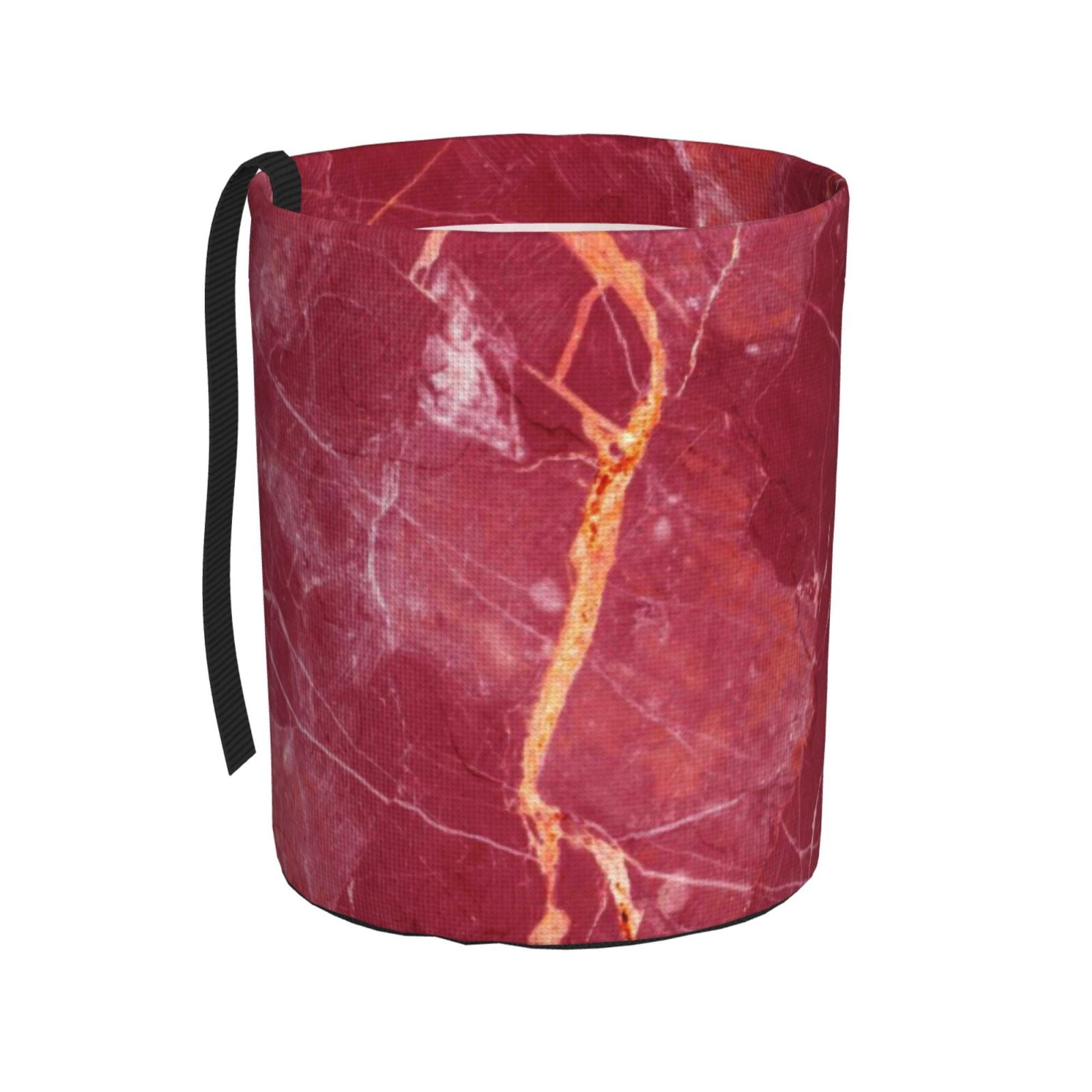 Qekee Abstract Red Marble Print Automotive Waterproof Portable ...