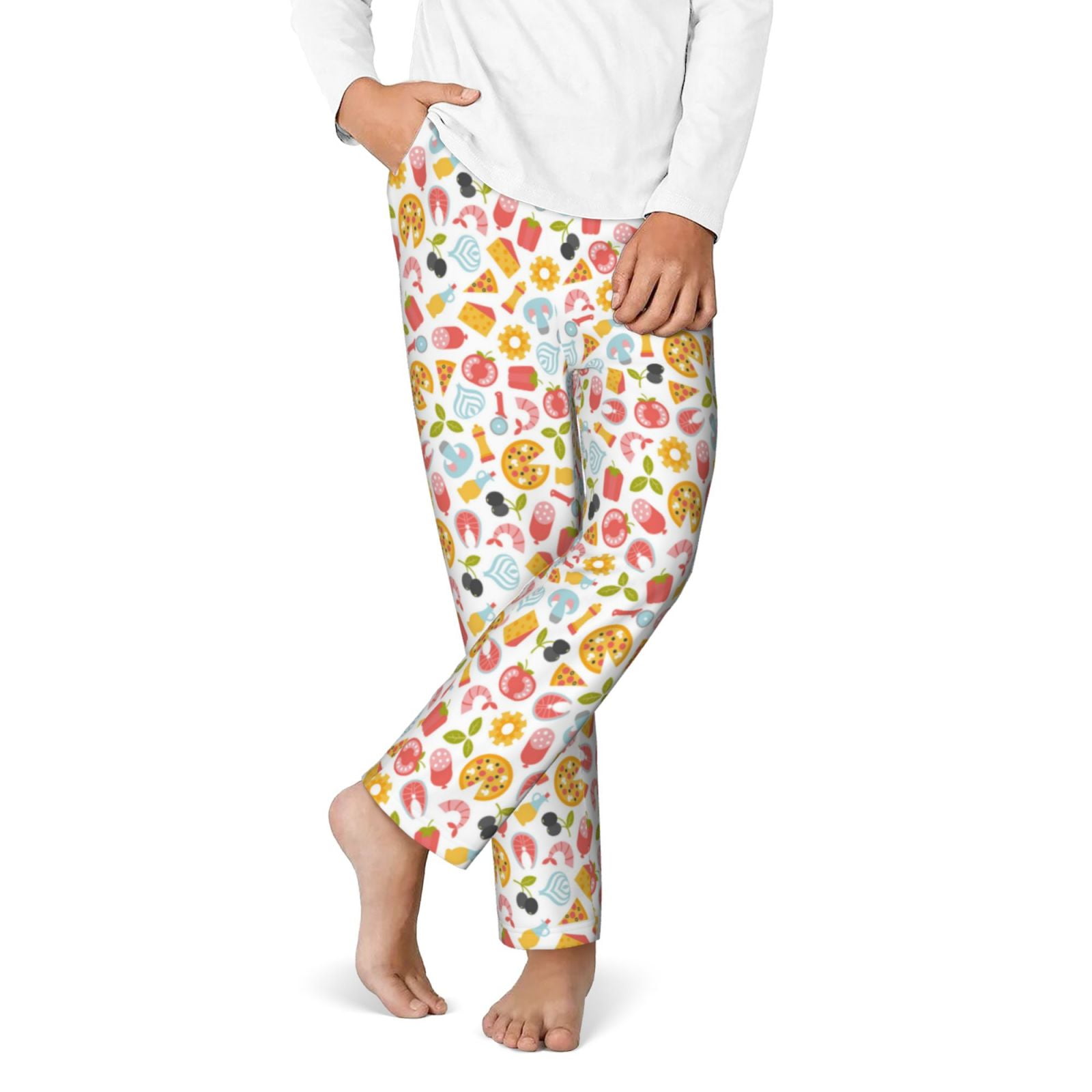 Qekee Afternoon Tea Print Kids Pajama Pants, Teenagers' Bottom ...