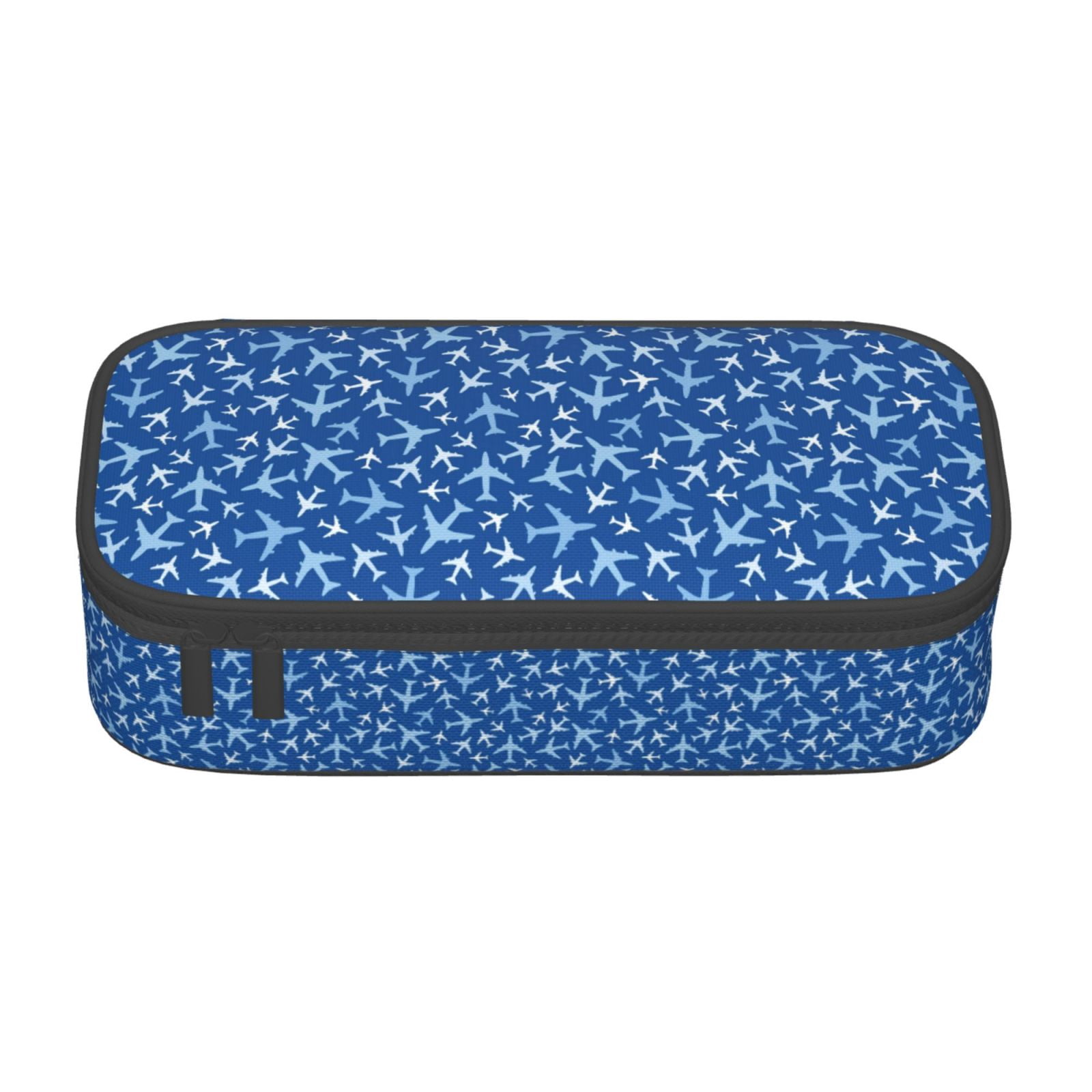 Qekee Airplanes in the Sky print Large Pencil Case, Aesthetic Pen Pouch ...