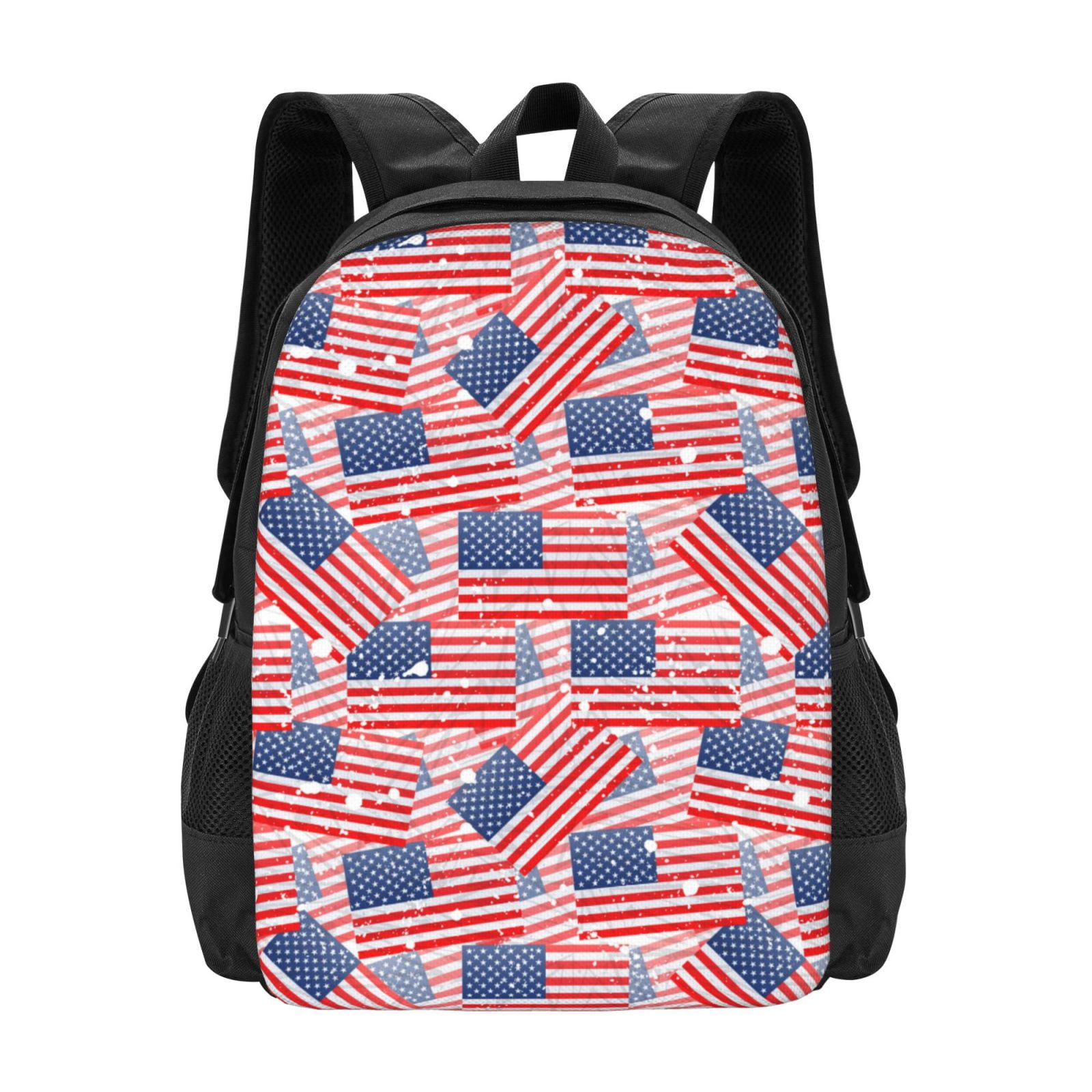 Qekee America Flags for Travel Laptop Backpack for womem and men ...