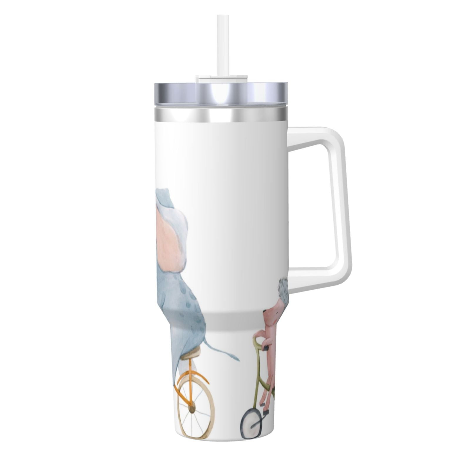 Qekee Animals in Transport Print 40 OZ Large Capacity Ice Bully Cup ...