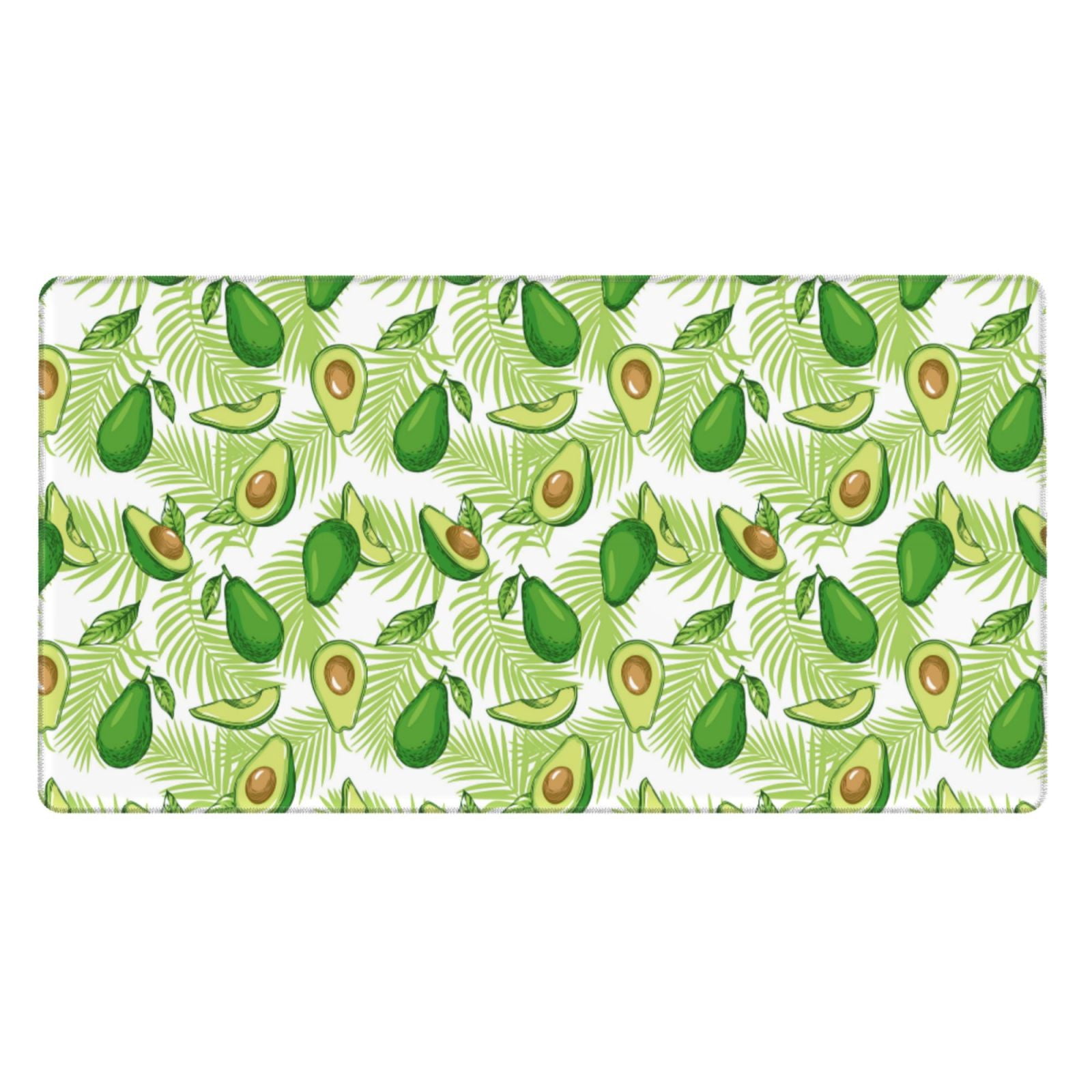 Qekee Avocado And Tropical Palm Leaves Print Desk Pad Protector,Mouse ...