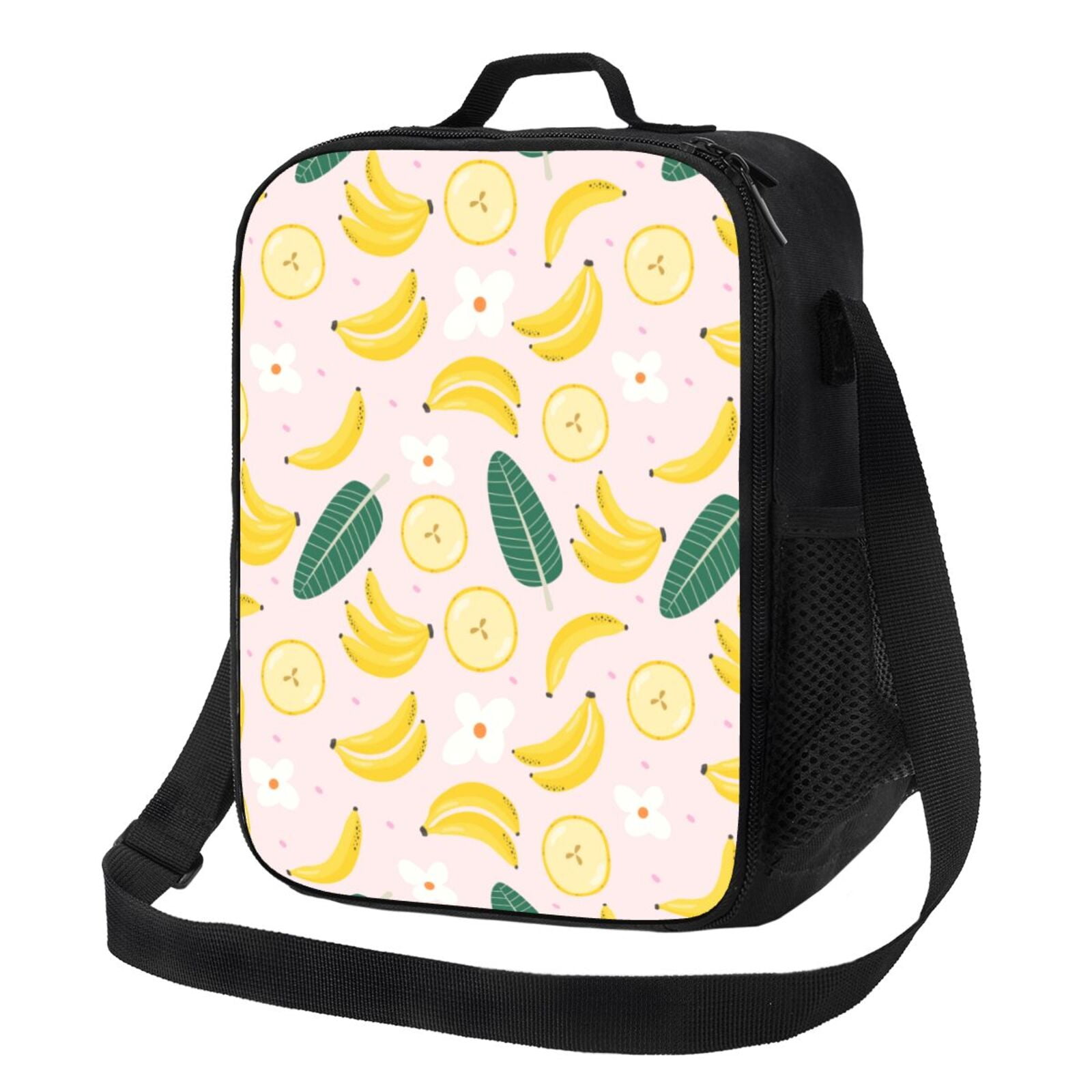 Qekee Banana With Leaves for Insulated Lunch Bag for Women/Men ...