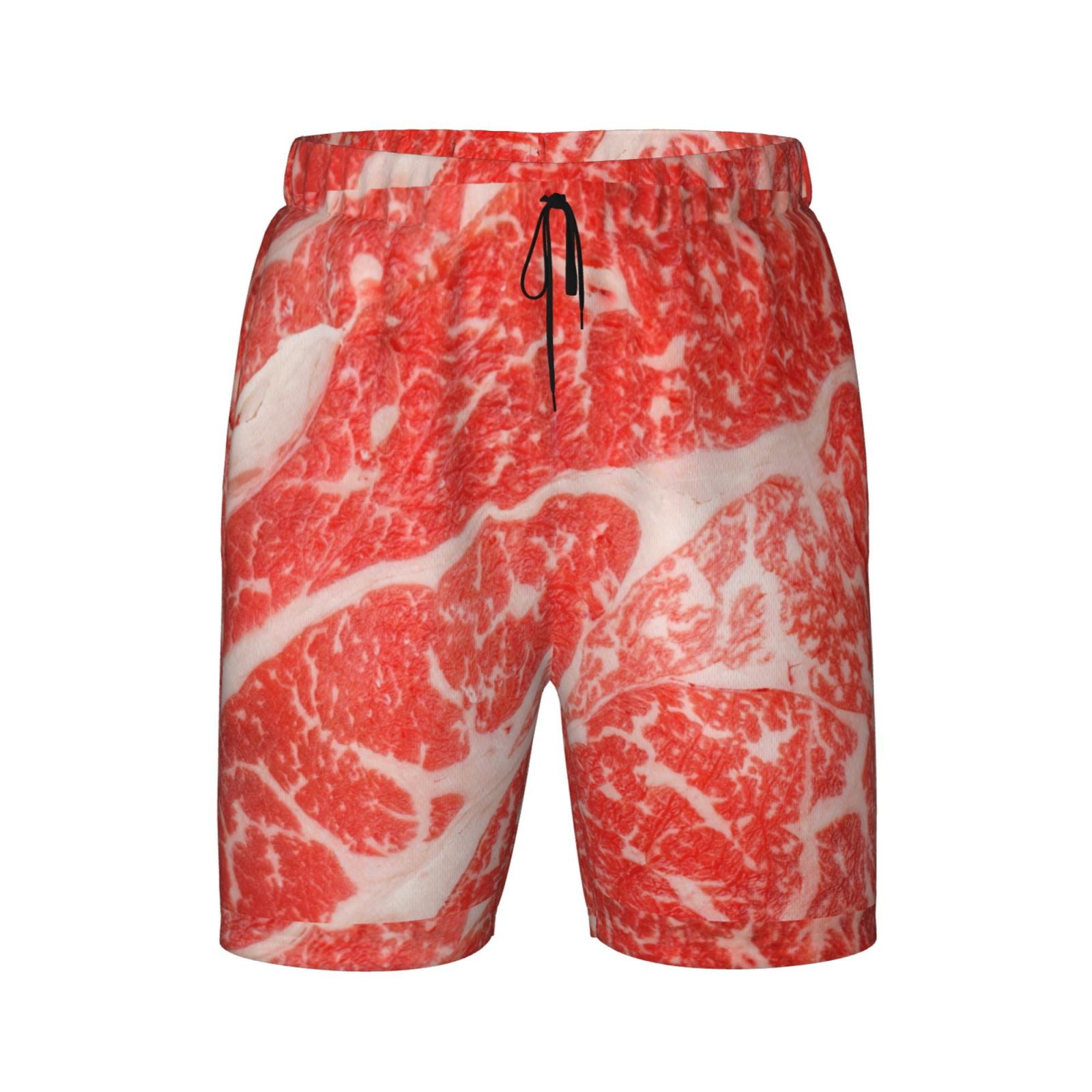 Qekee Beef Steaks Boys Swim Trunks, Teen Beach Trunks with Compression ...