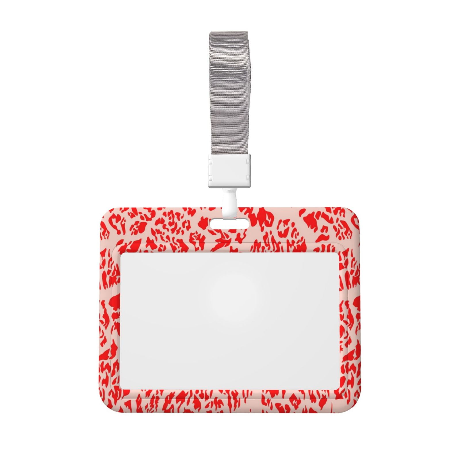 Qekee Beef1 Print Card Badge Holder,Clear Name Tag ID Card Protector ...