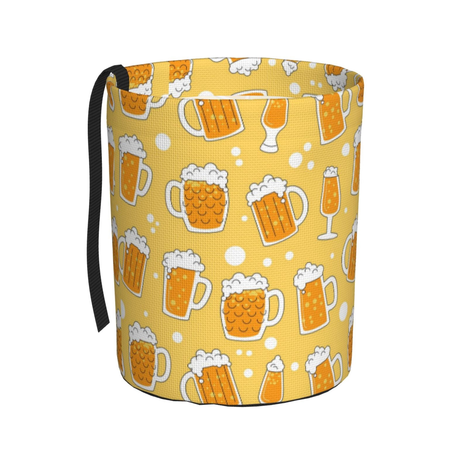 Qekee Beer Print Automotive Waterproof Portable Collapsible Trash Can ...
