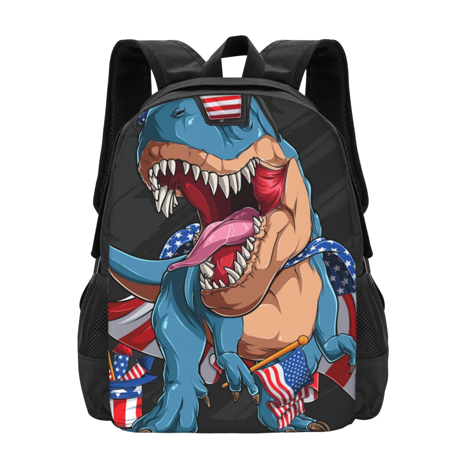 Qekee Blue Dinosaur for Travel Laptop Backpack for womem and men ...