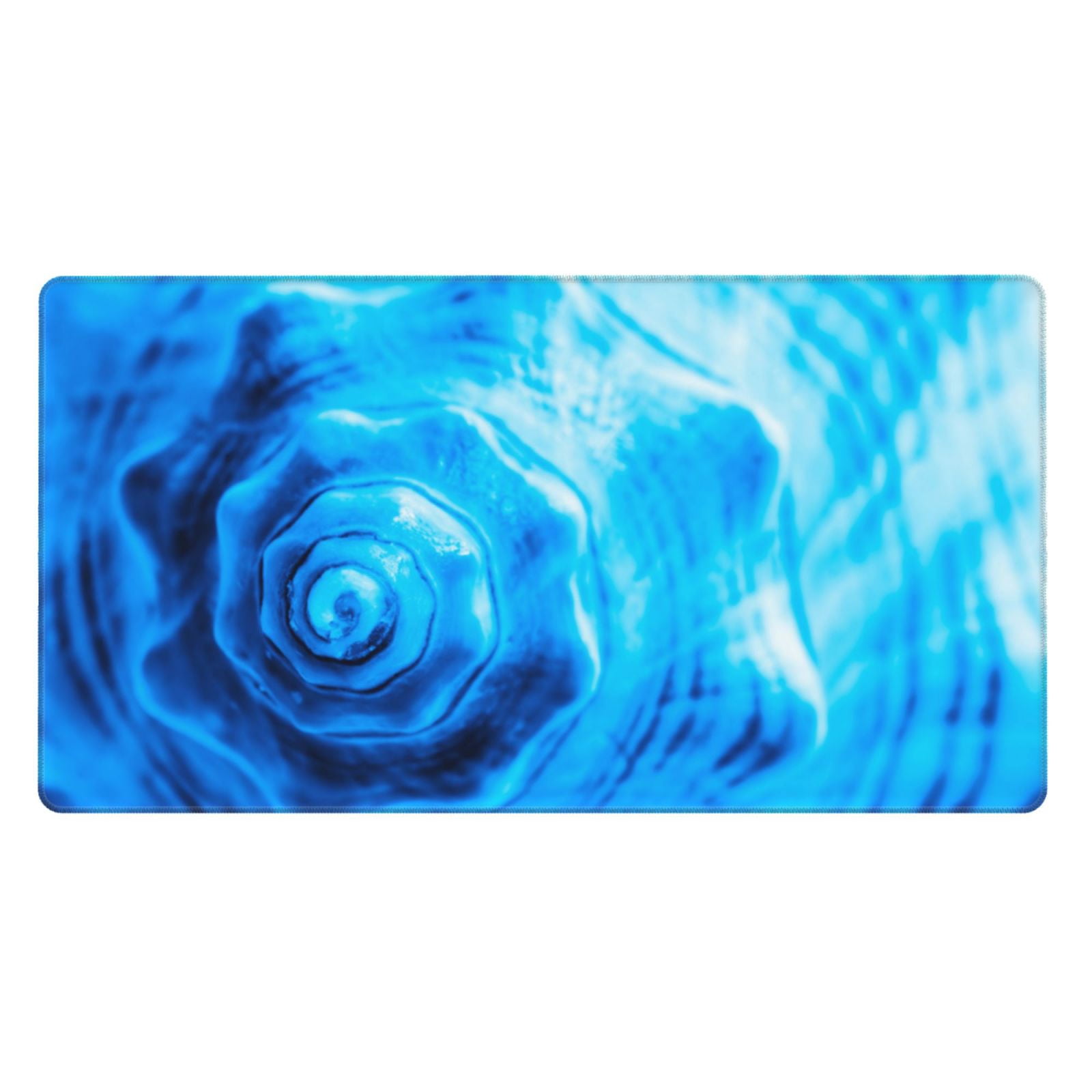 Qekee Blue Shell Print Desk Pad Protector,Mouse Pad,Office Desk Mat ...
