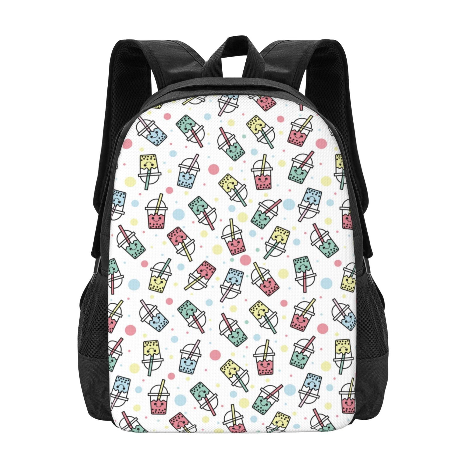 Qekee Boba Milk Tea for Travel Laptop Backpack for womem and men ...