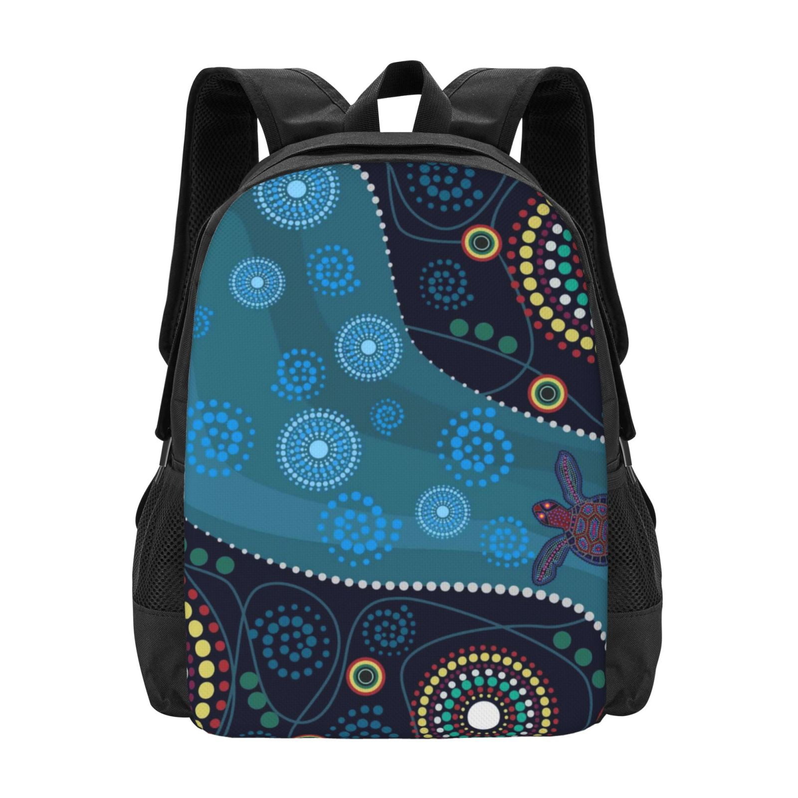Qekee Bohemian Turtle for Travel Laptop Backpack for womem and men ...