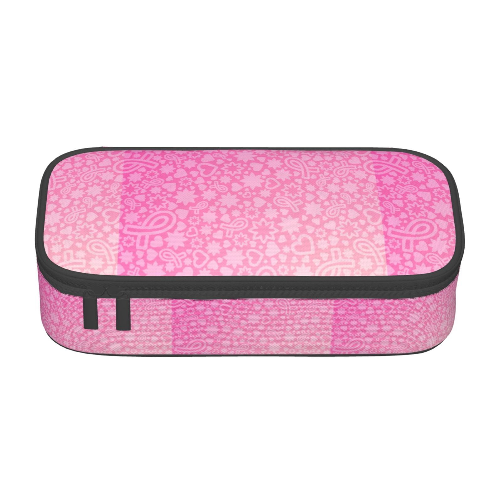 Qekee Breast CancerN Ribbons Awareness print Large Pencil Case ...