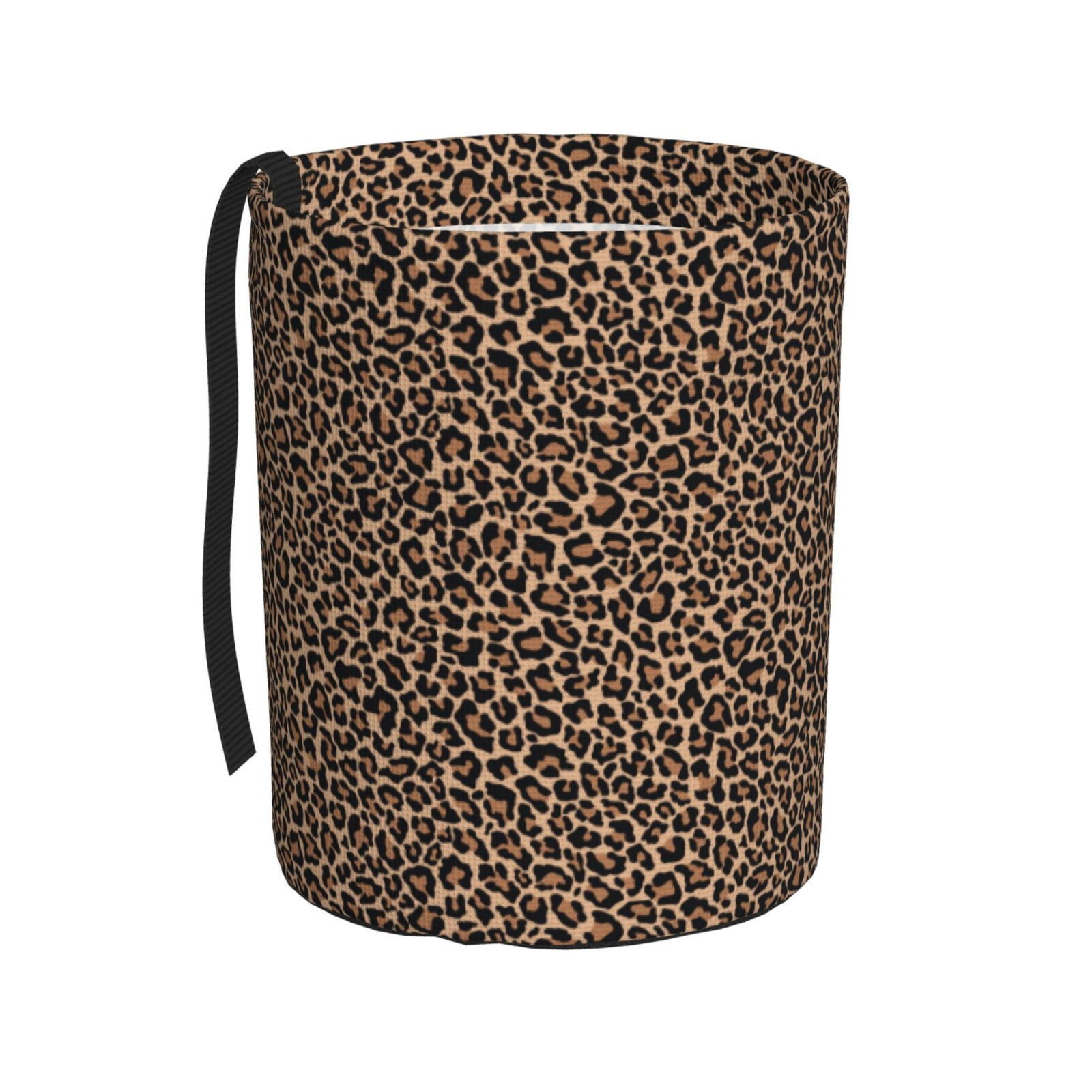 Qekee Brown Leopard Print Automotive Waterproof Portable Collapsible ...