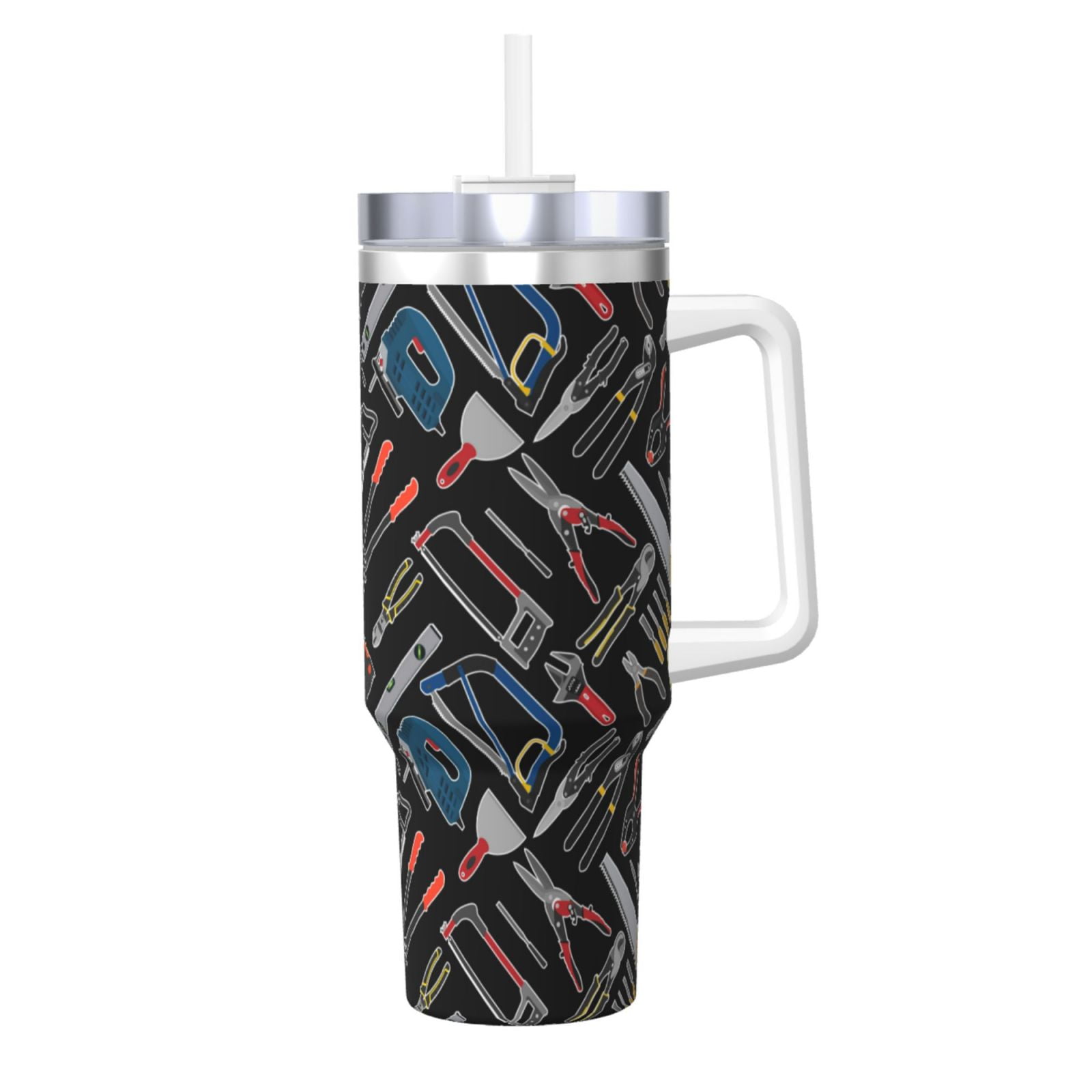 Qekee Building hand tools Print 40 OZ Large Capacity Ice Bully Cup With ...