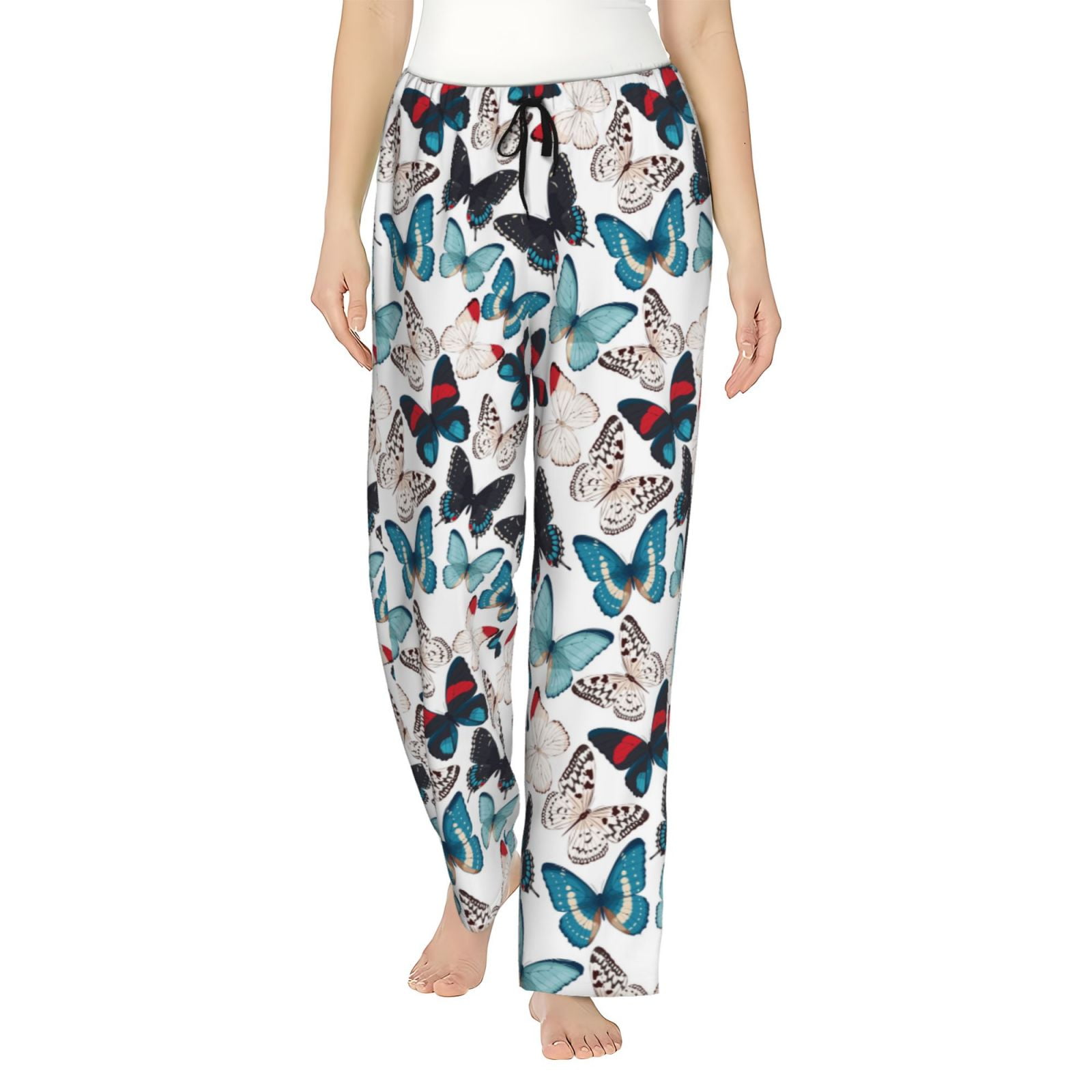 Qekee Butterfly print Women Pajama Pants - Walmart.com