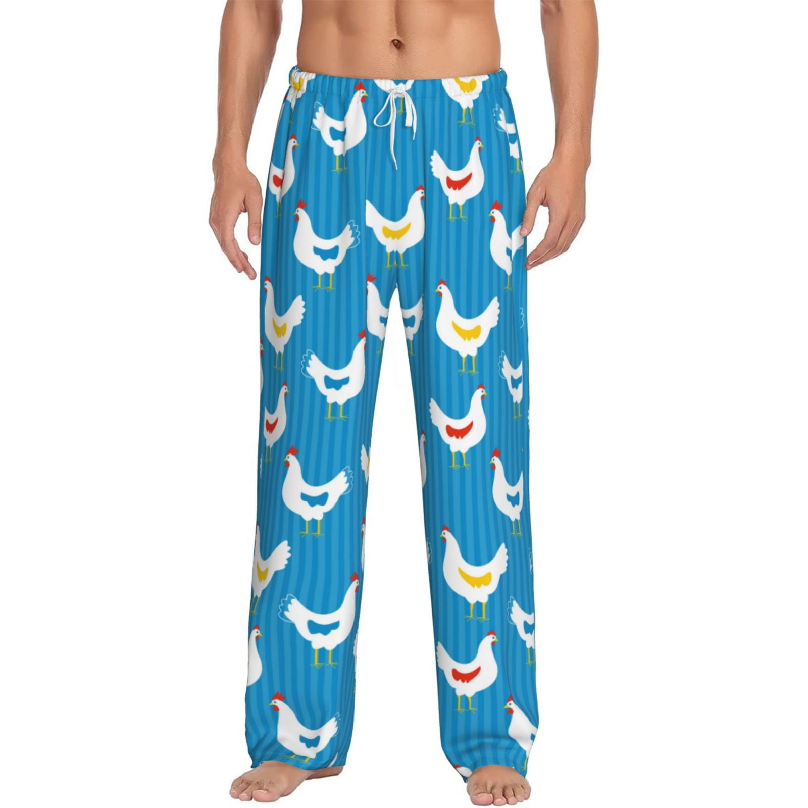 Qekee Cartoon Chicken Men's Straigh Pajama Pant - Walmart.com