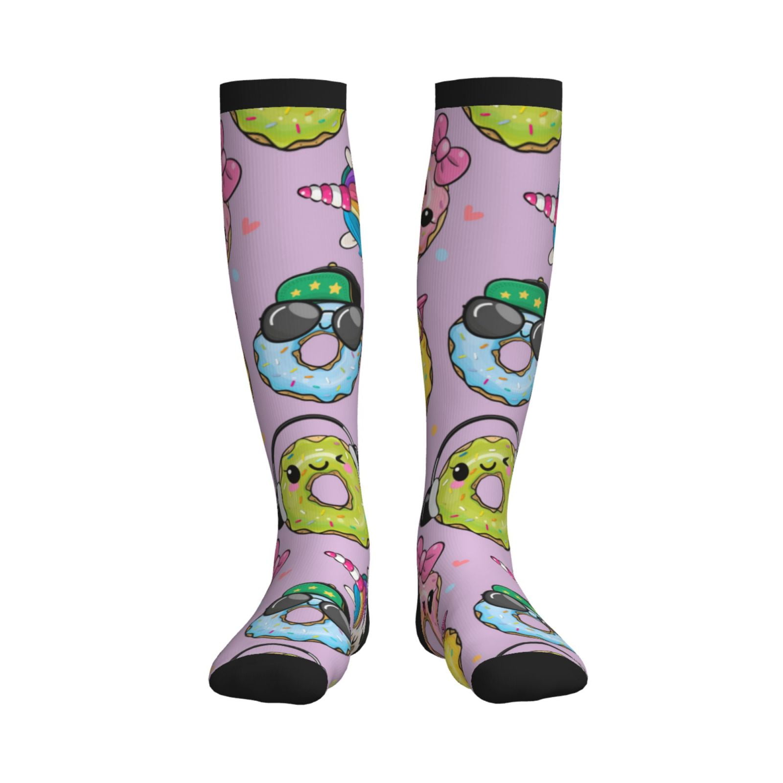 Qekee Cartoon Donuts Compression Socks the ultimate choice for both ...