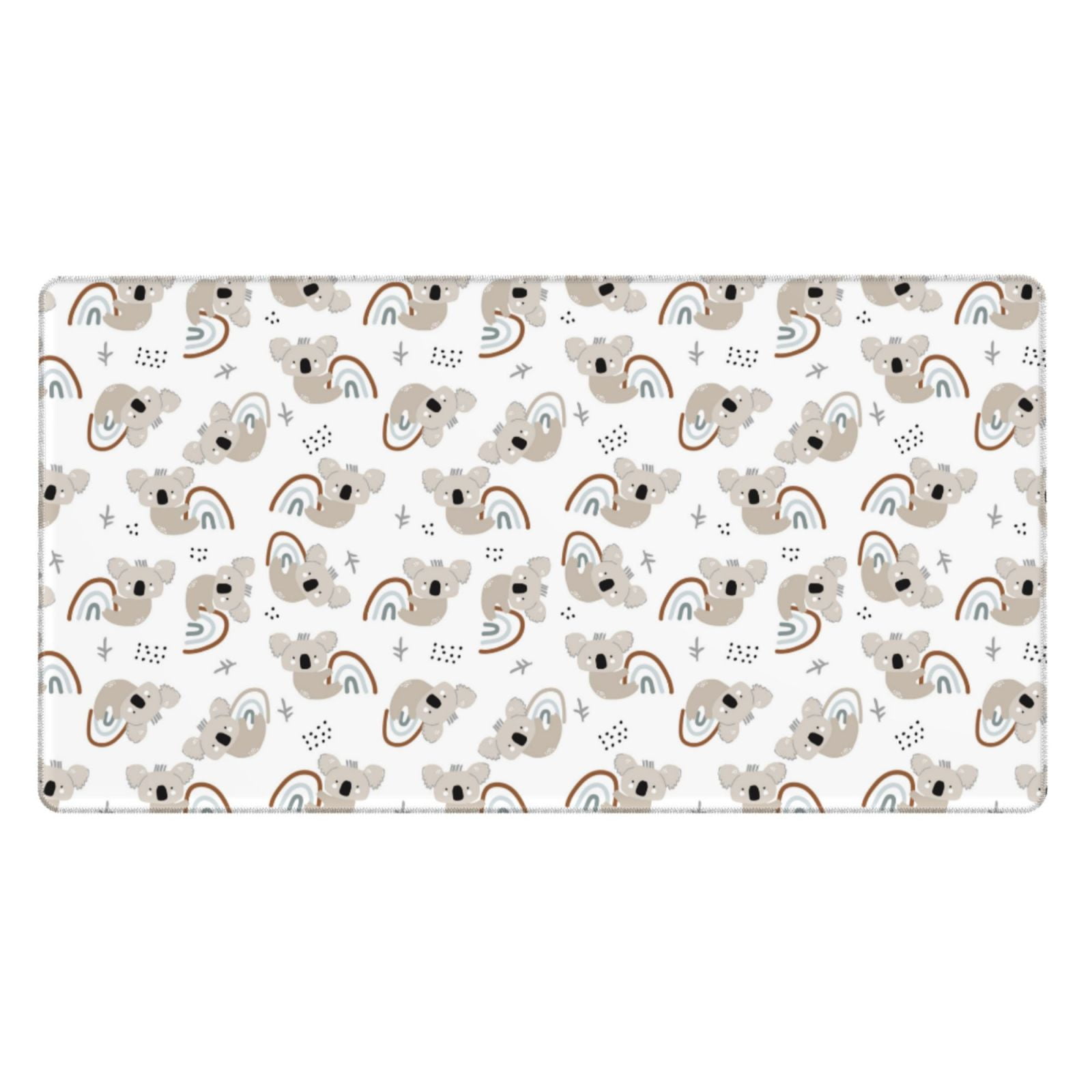 Qekee Cartoon Koala Print Desk Pad Protector,Mouse Pad,Office Desk Mat ...