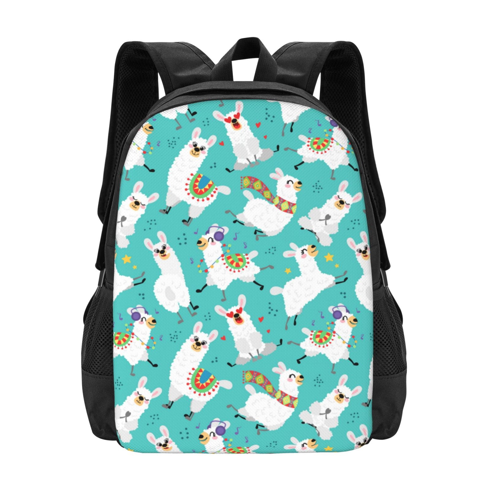 Qekee Cartoon Llamas for Travel Laptop Backpack for womem and men ...