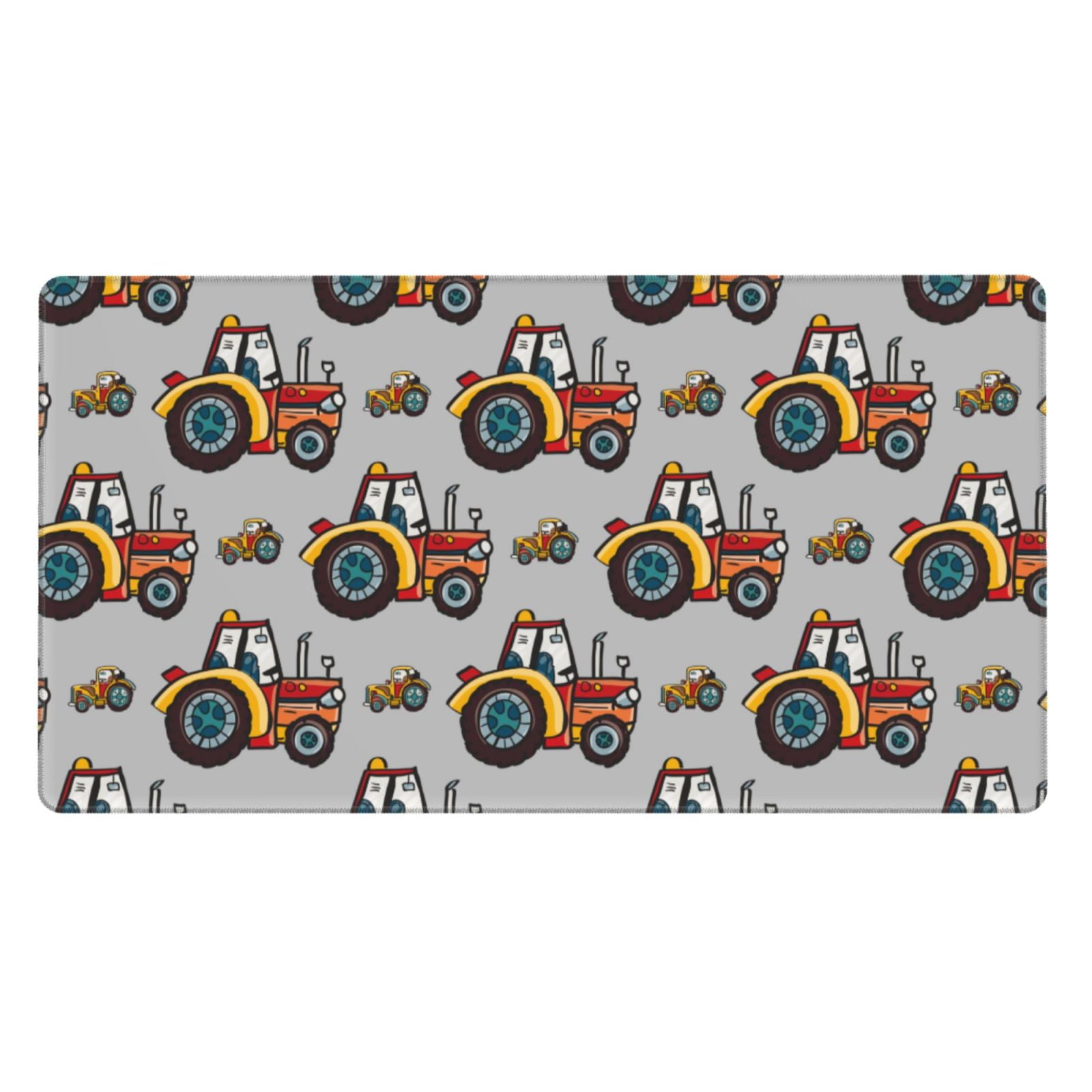 Qekee Cartoon Tractor Print Desk Pad Protector,Mouse Pad,Office Desk ...