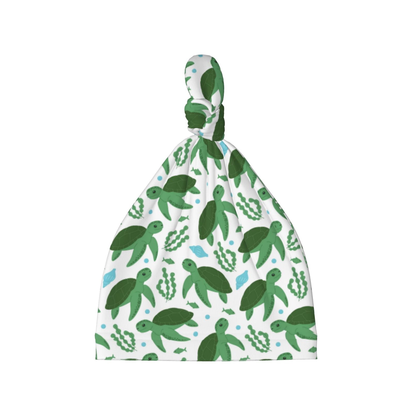 Qekee Cartoon Turtle Print Newborn Baby Hospital Hat for Boy/Girl ...