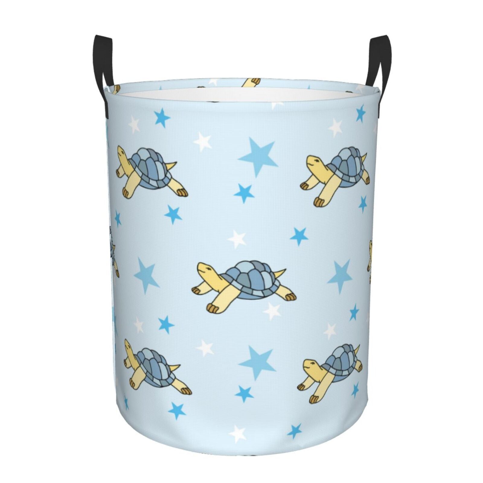Qekee Cartoon Turtle print Laundry Hamper Basket, Hamper Basket for ...
