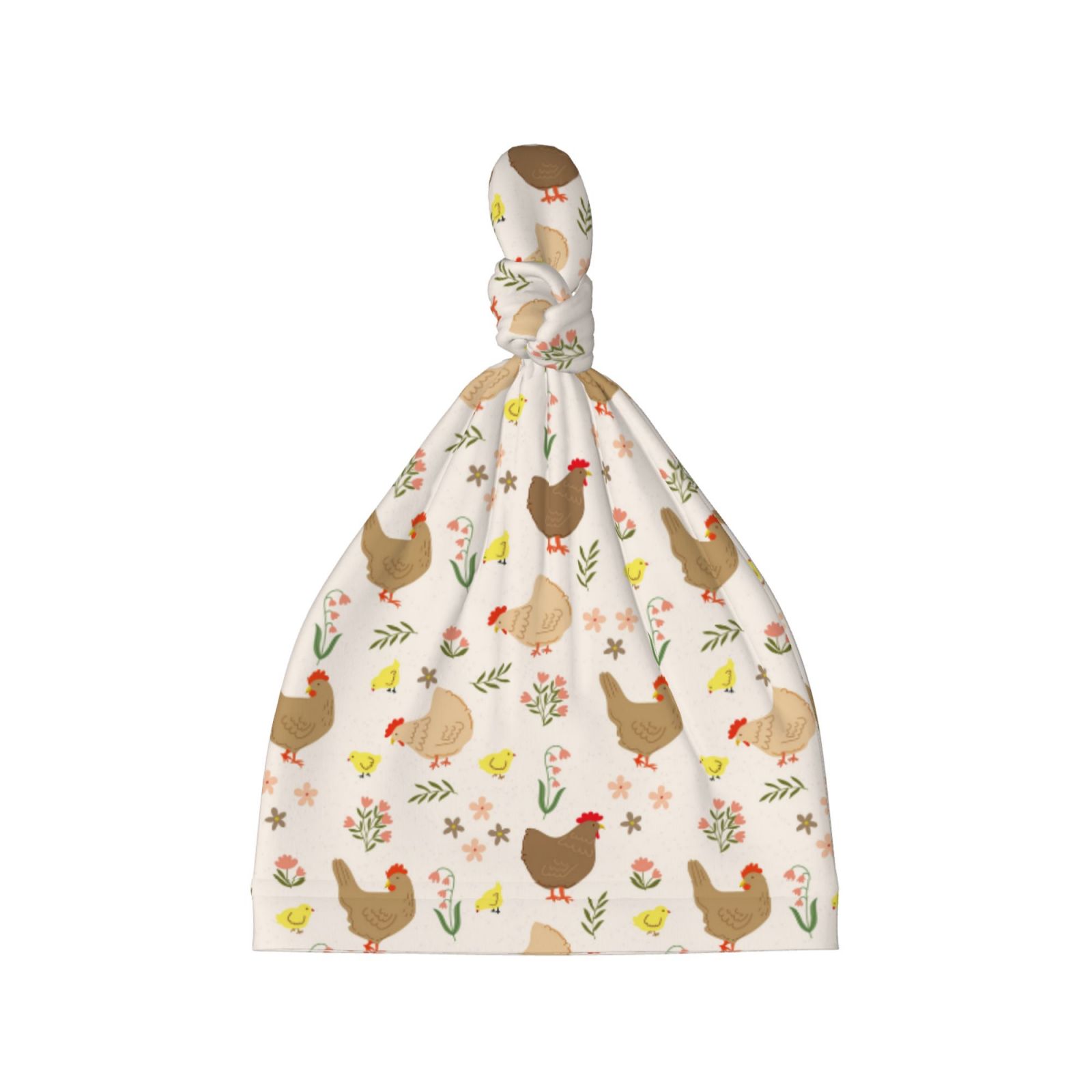 Qekee Chicken Family Print Newborn Baby Hospital Hat for Boy/Girl ...