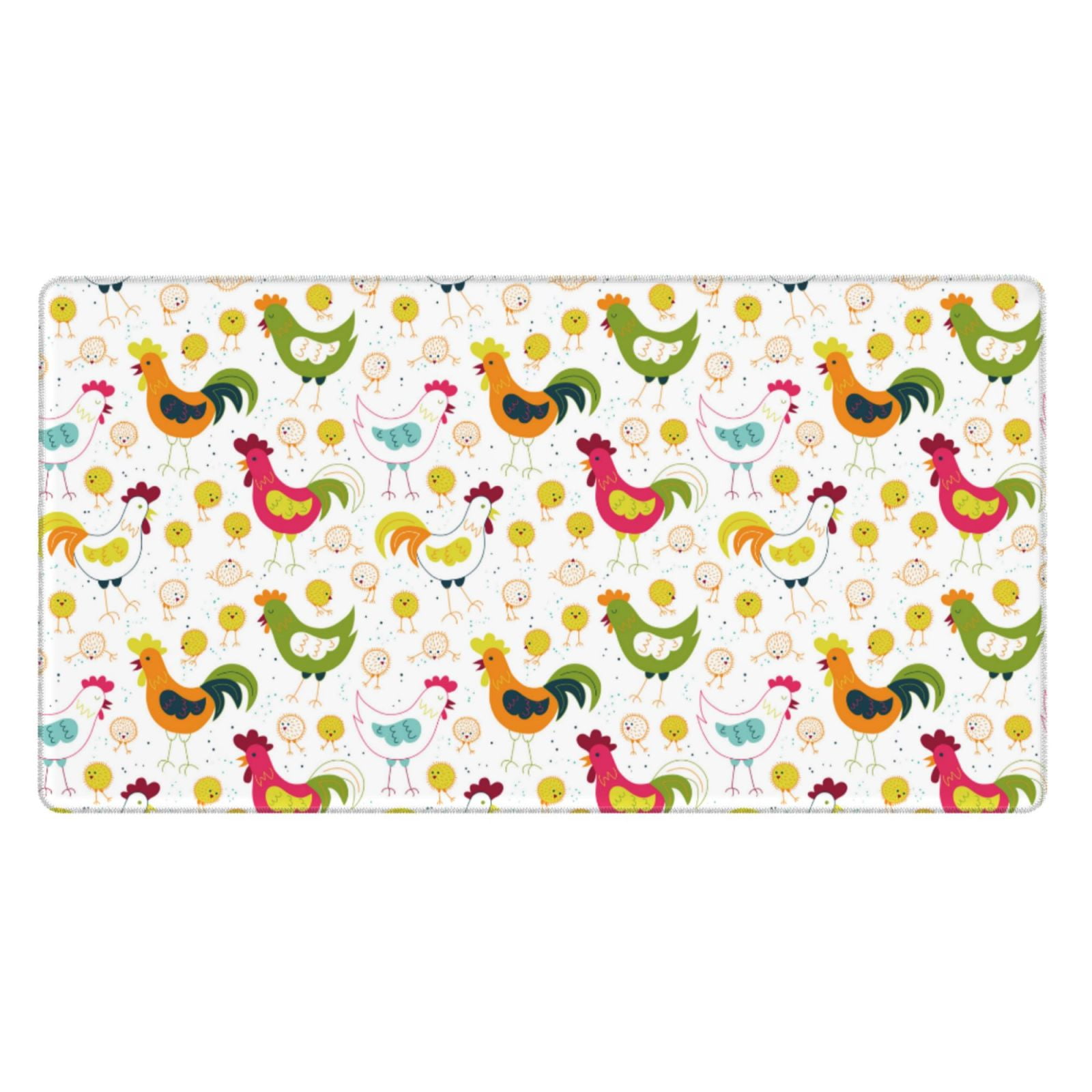 Qekee Chickens A Print Desk Pad Protector,Mouse Pad,Office Desk Mat ...