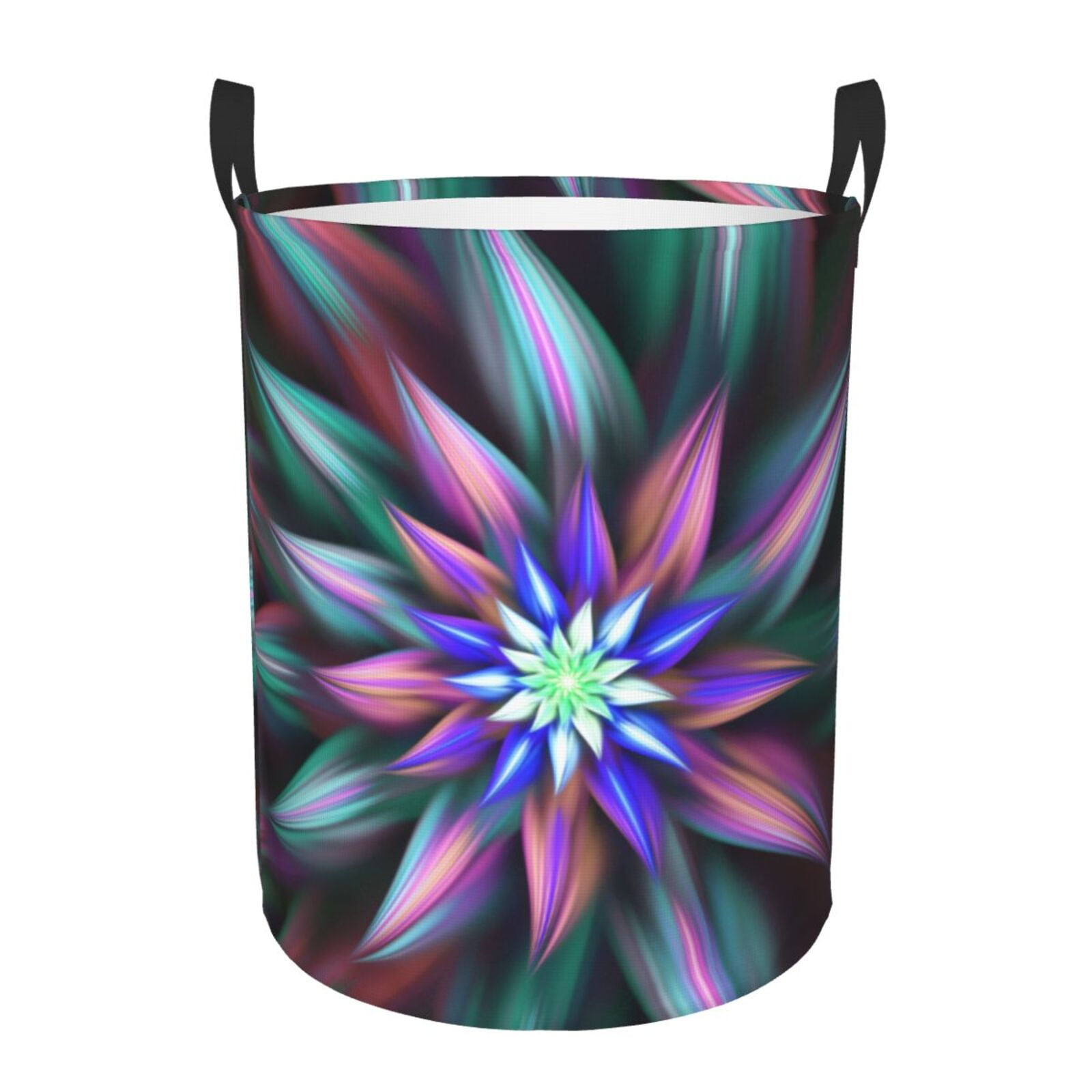 Qekee Colored Abstract print Laundry Hamper Basket, Hamper Basket for ...