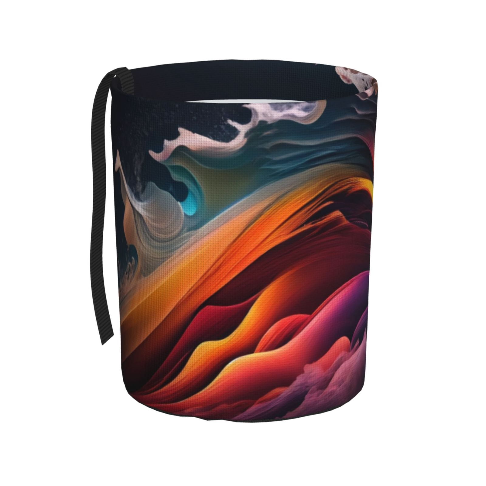 Qekee Colorful Abstract Wave Motion Print Automotive Waterproof ...