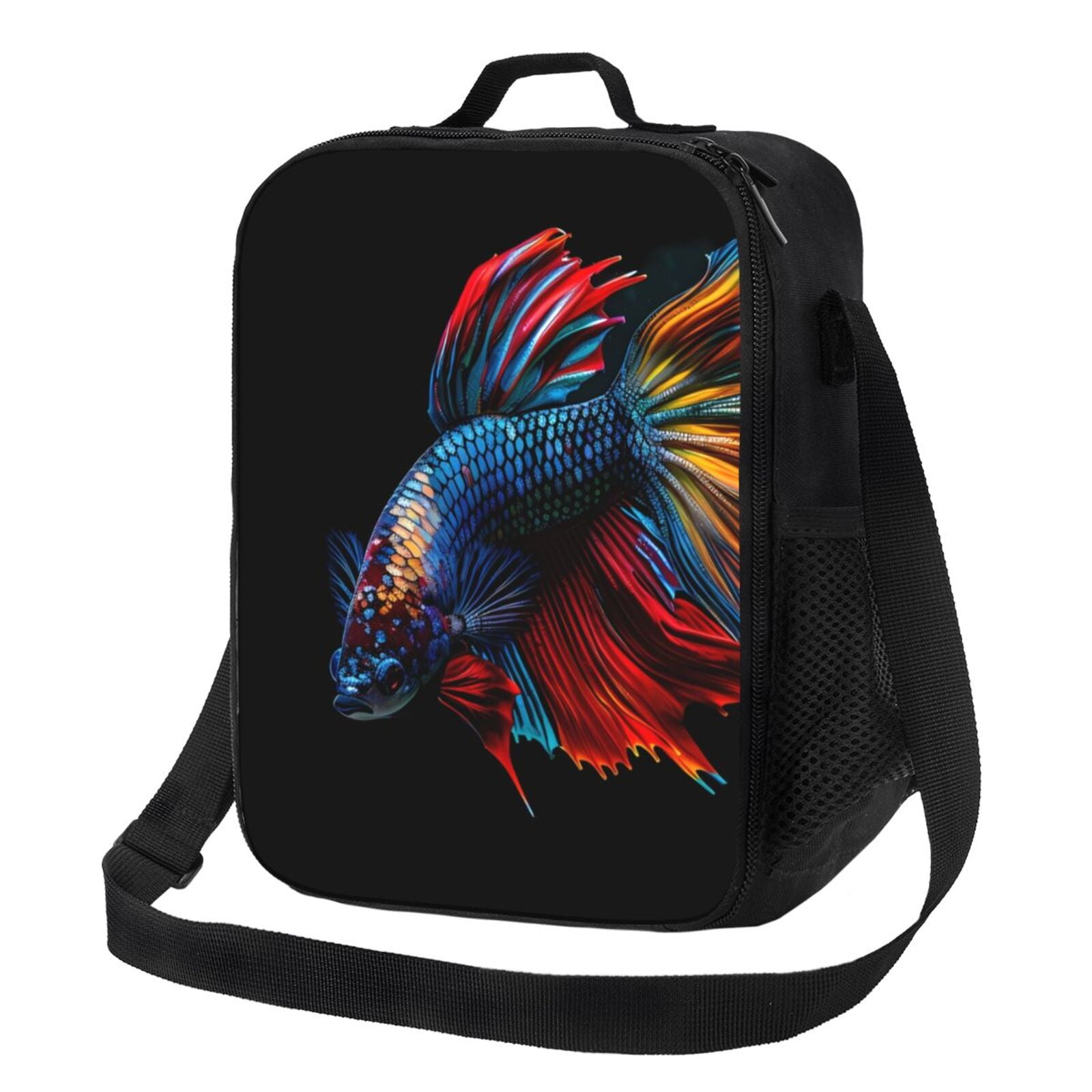 Qekee Colorful Betta Fish for Insulated Lunch Bag for Women/Men ...