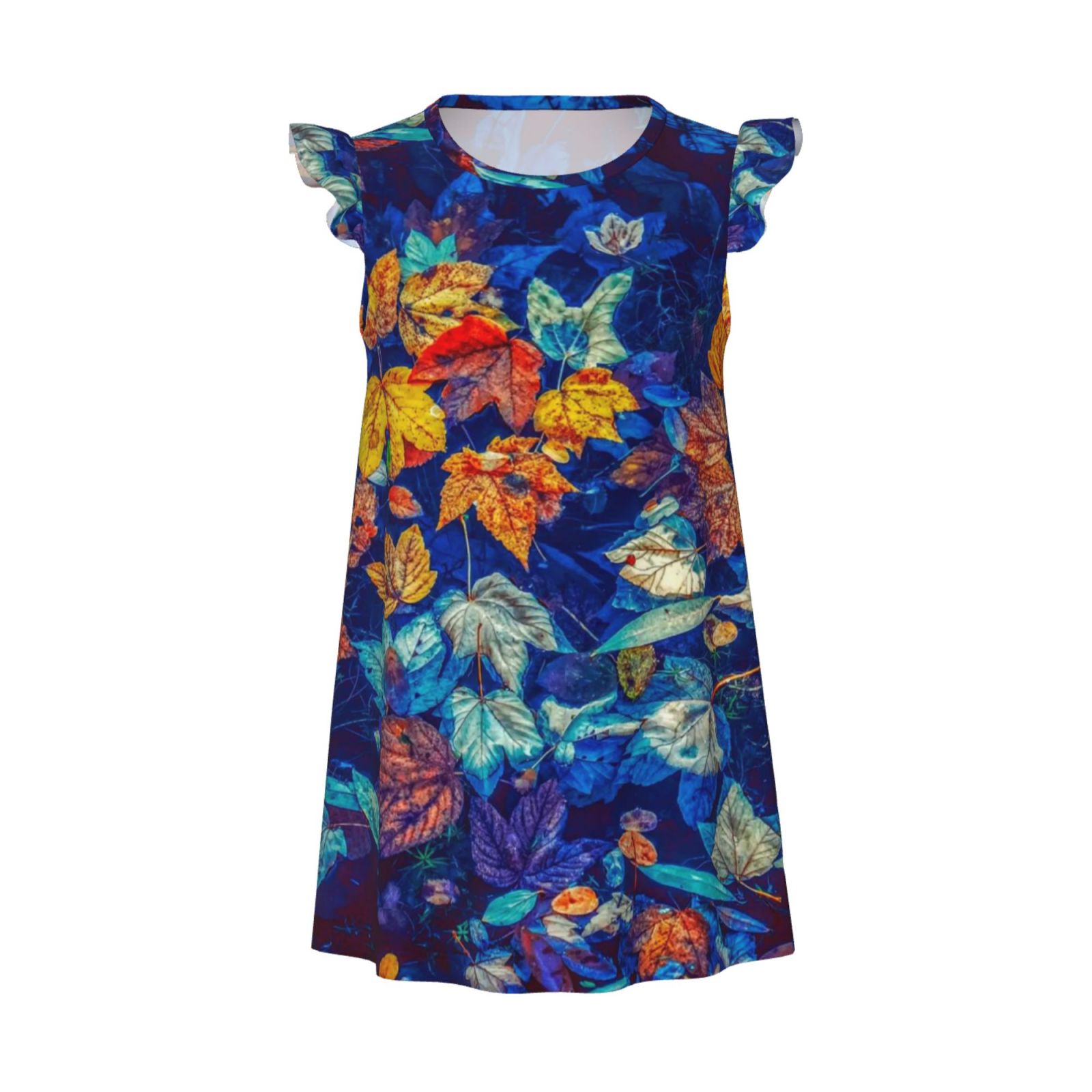 Qekee Colorful Fall Leaves for Girls Nightgowns, Princess Pajama ...